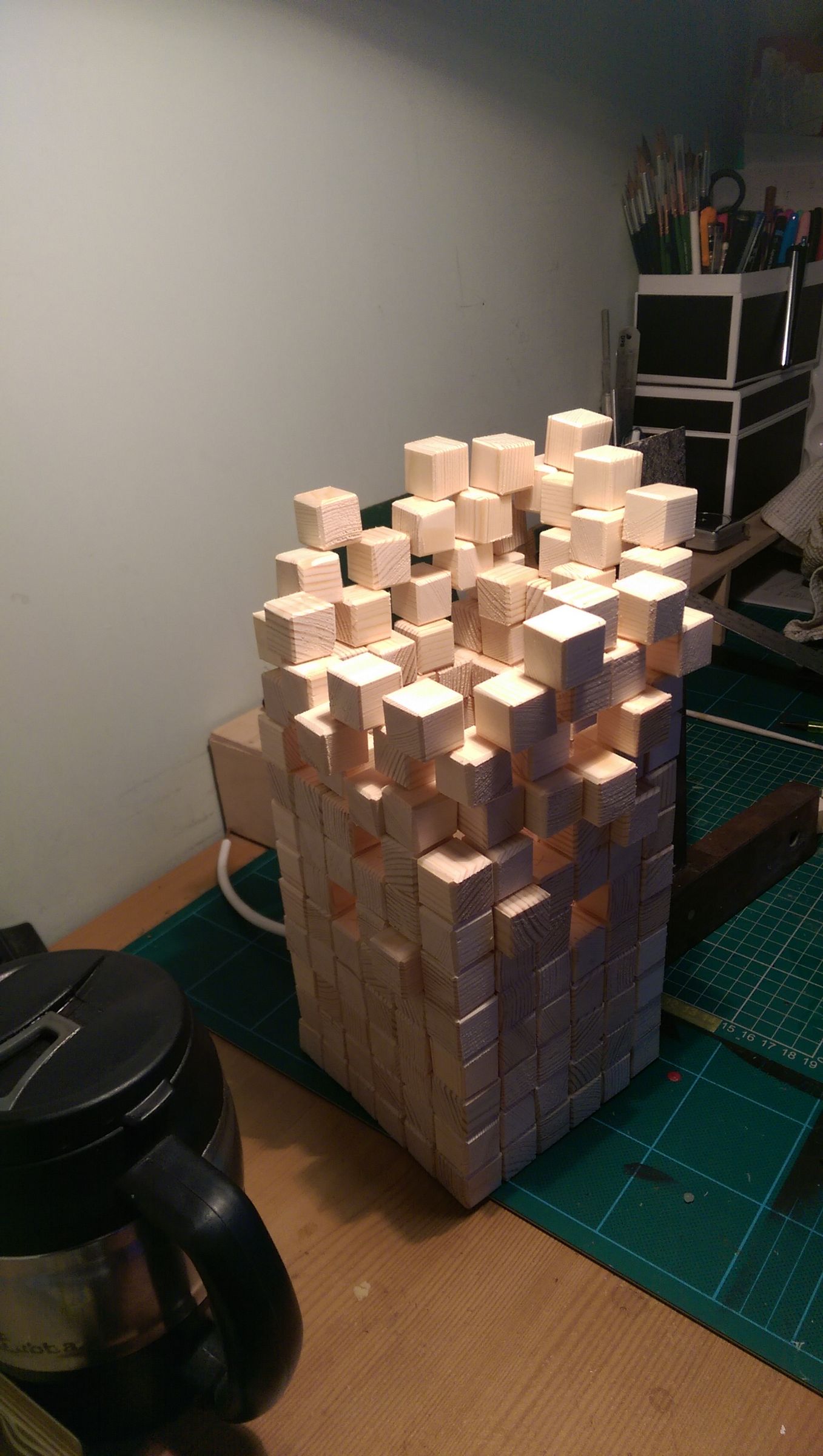 Wooden Pixel Lamp : 8 Steps (with Pictures) - Instructables