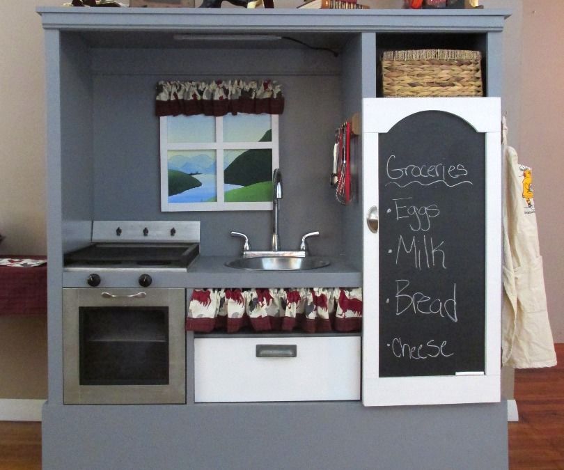 Entertainment Center to Awesome Kitchen Play Set : 12 Steps (with ...