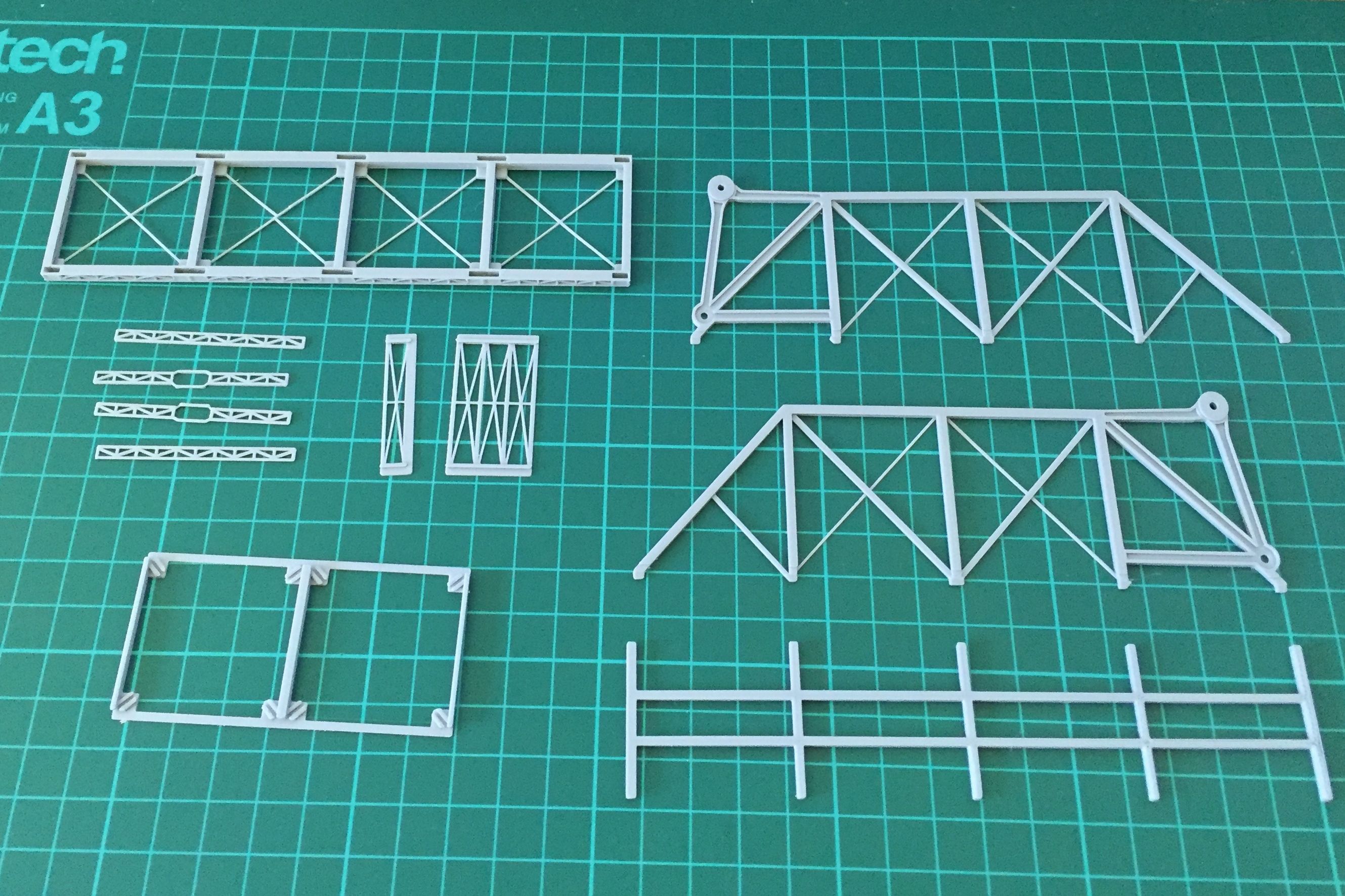 Building a 1:160 (N) Scale Model of a Girder Railroad Bridge : 8 Steps ...