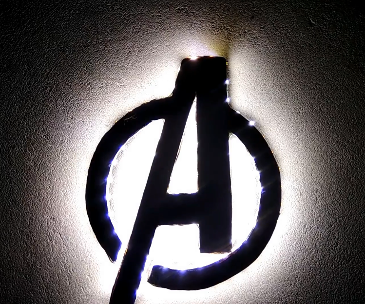 LED Powered Avengers Wall Decor : 4 Steps (with Pictures) - Instructables