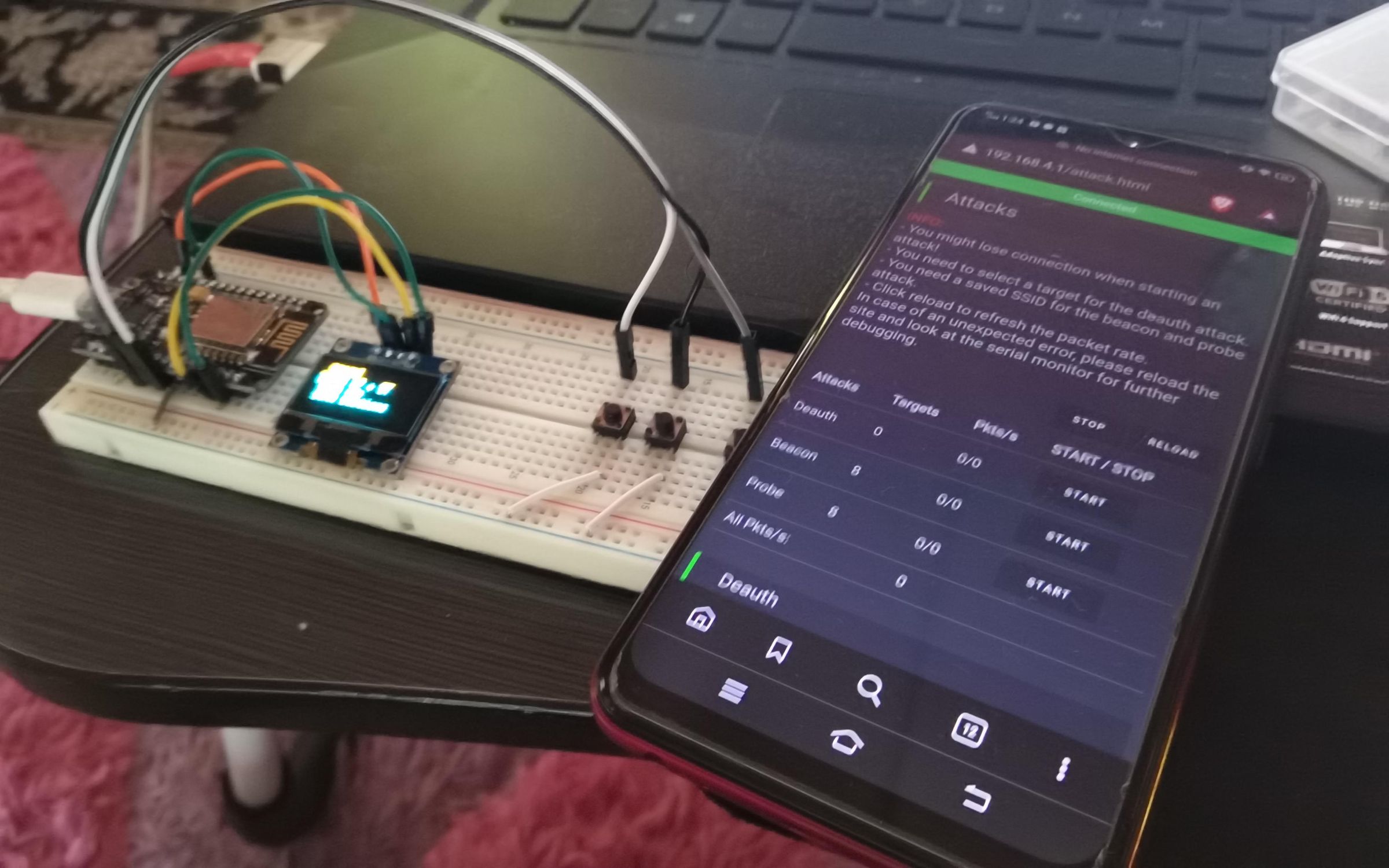 NodeMCU ESP8266 - WiFi Deauther With ESP8266 (NodeMCU WiFi Deauther ) : 4 Steps (with Pictures ...