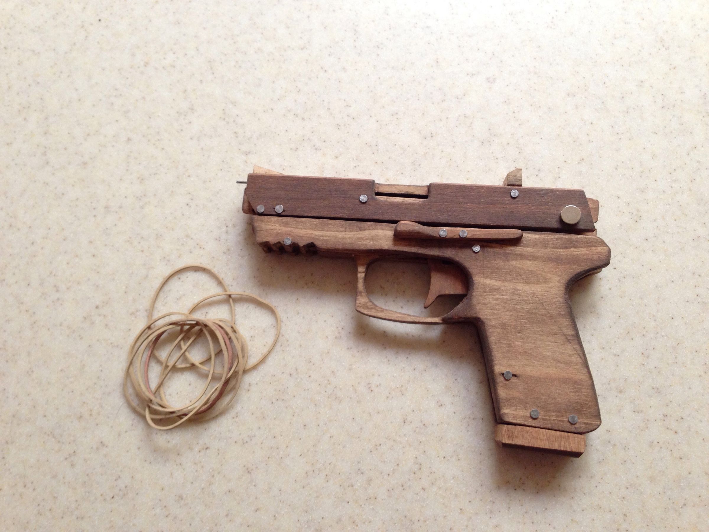 Wooden Rubber Band Gun : 7 Steps (with Pictures) - Instructables