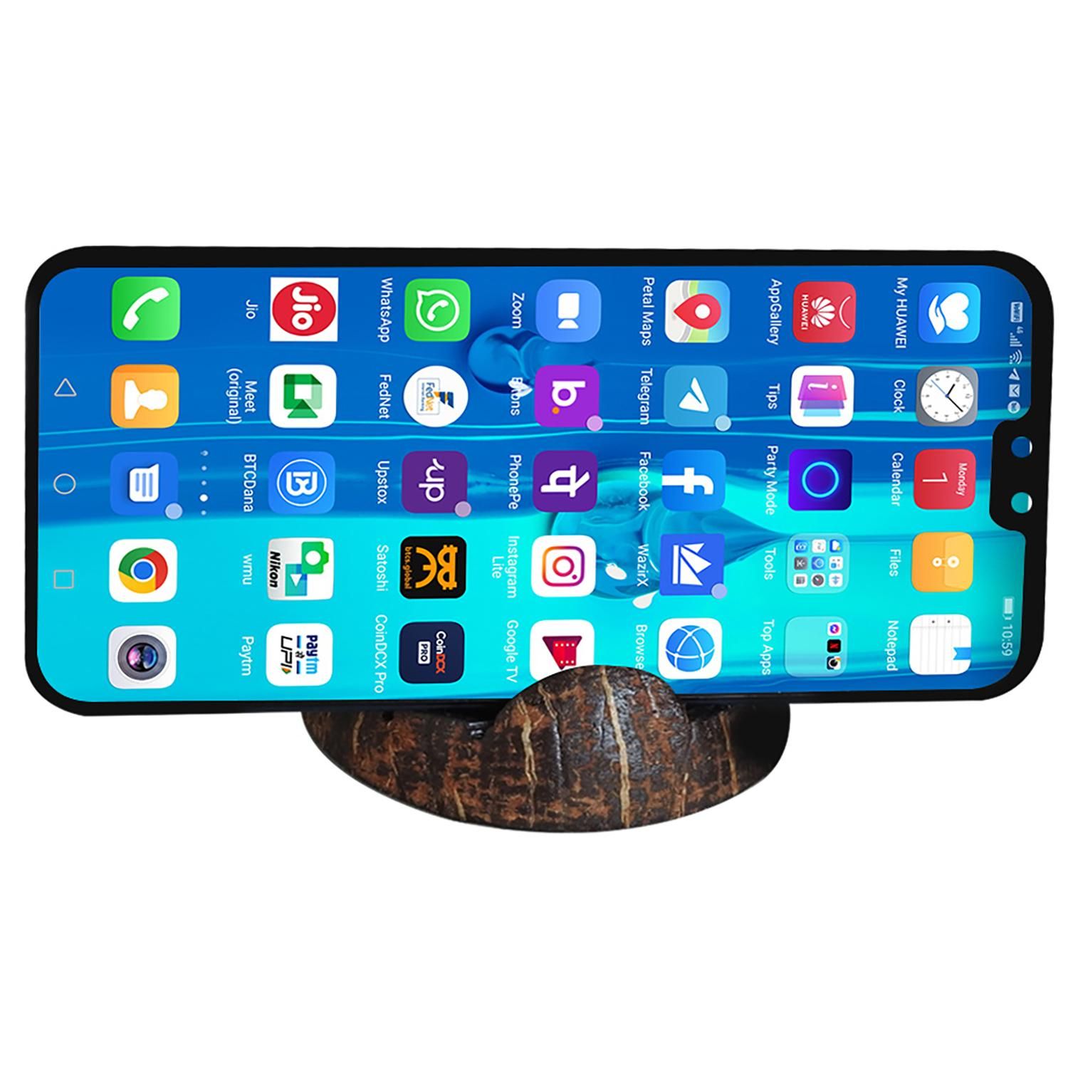 Fancy Mobile Holder Made of Coconut Shell.. : 8 Steps - Instructables