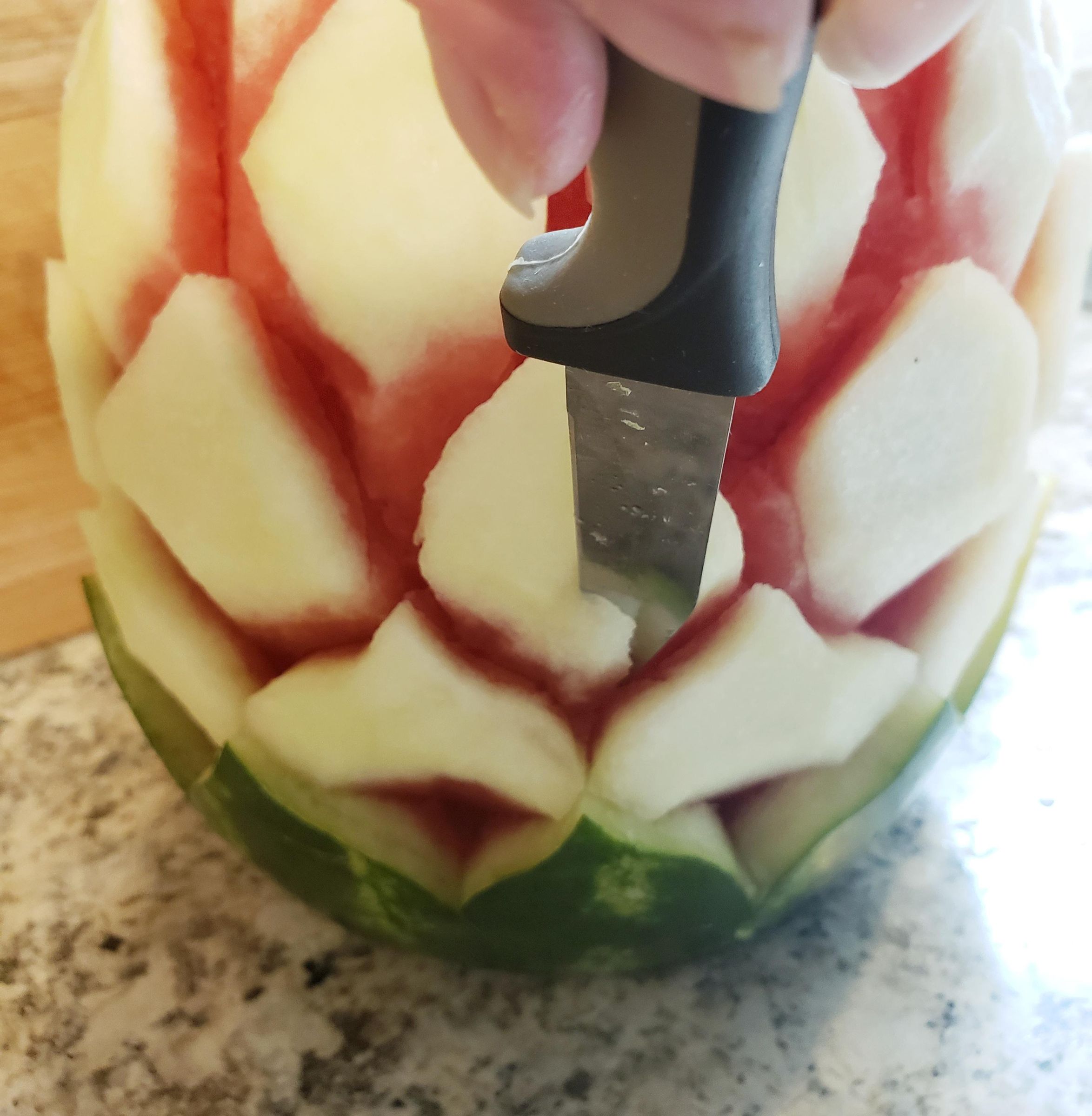 Watermelon Lotus Flower Carving! : 17 Steps (with Pictures) - Instructables