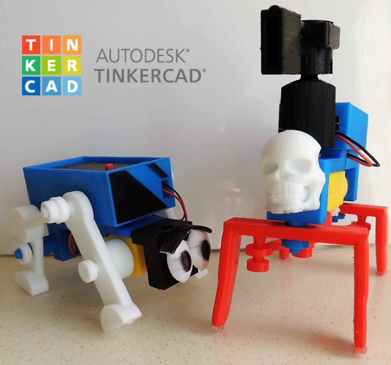 Tinkercad Robotics for School: Create TWO Walking Machines! : 27 Steps ...