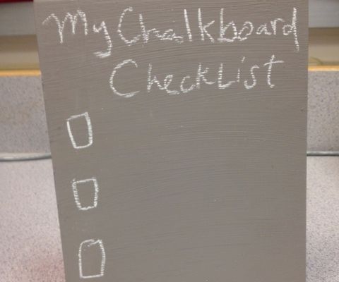 Chalkboard Checklist : 3 Steps - Instructables