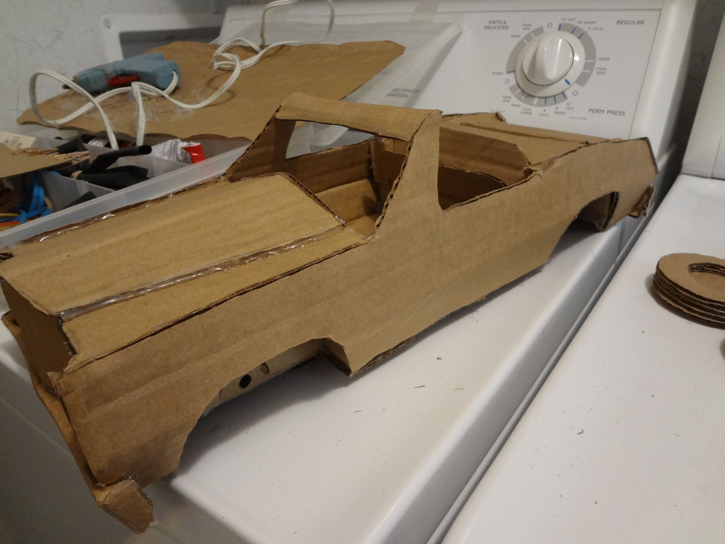 Paper Mache Cardboard Car. : 7 Steps (with Pictures) - Instructables