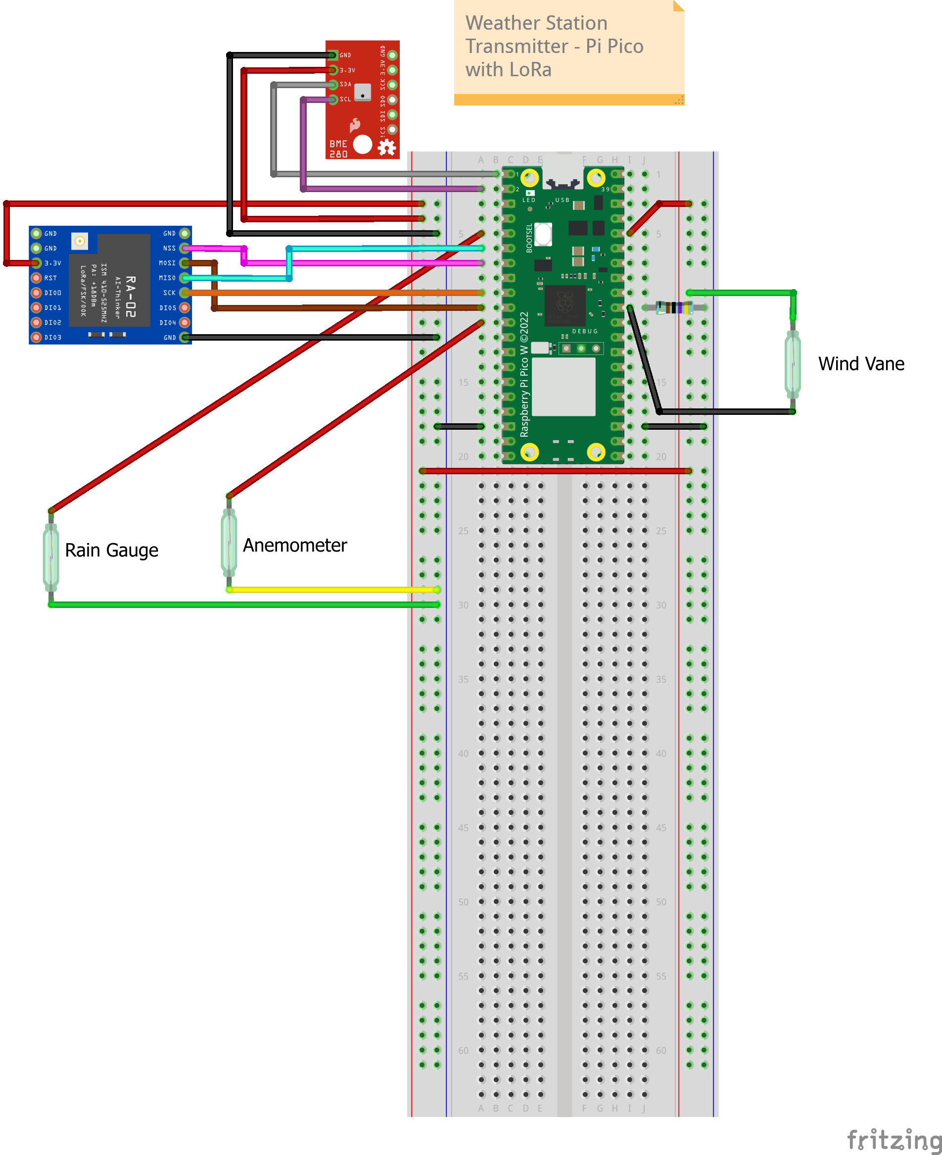 Wireless Weather Station V1 - Using Raspberry Pi Pico and Pi Zero 2W ...