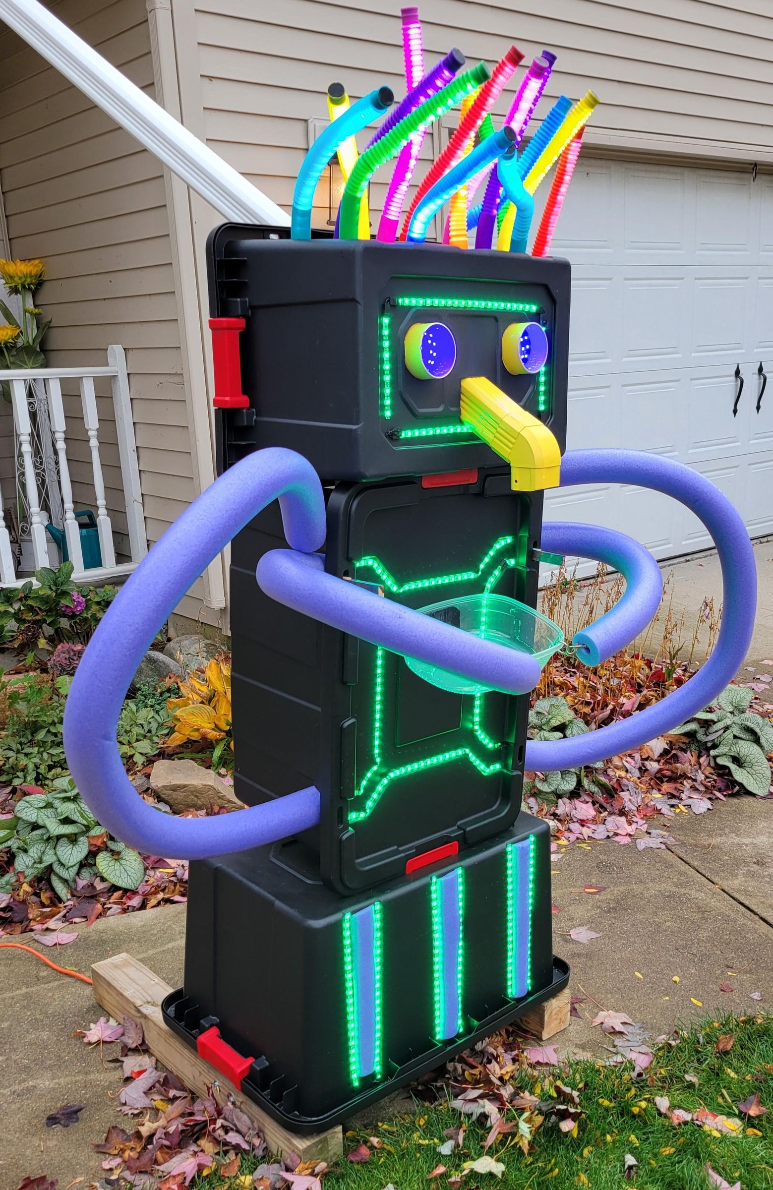 Holloween Monster Decoration - With Candy Delivery Chute and LED ...