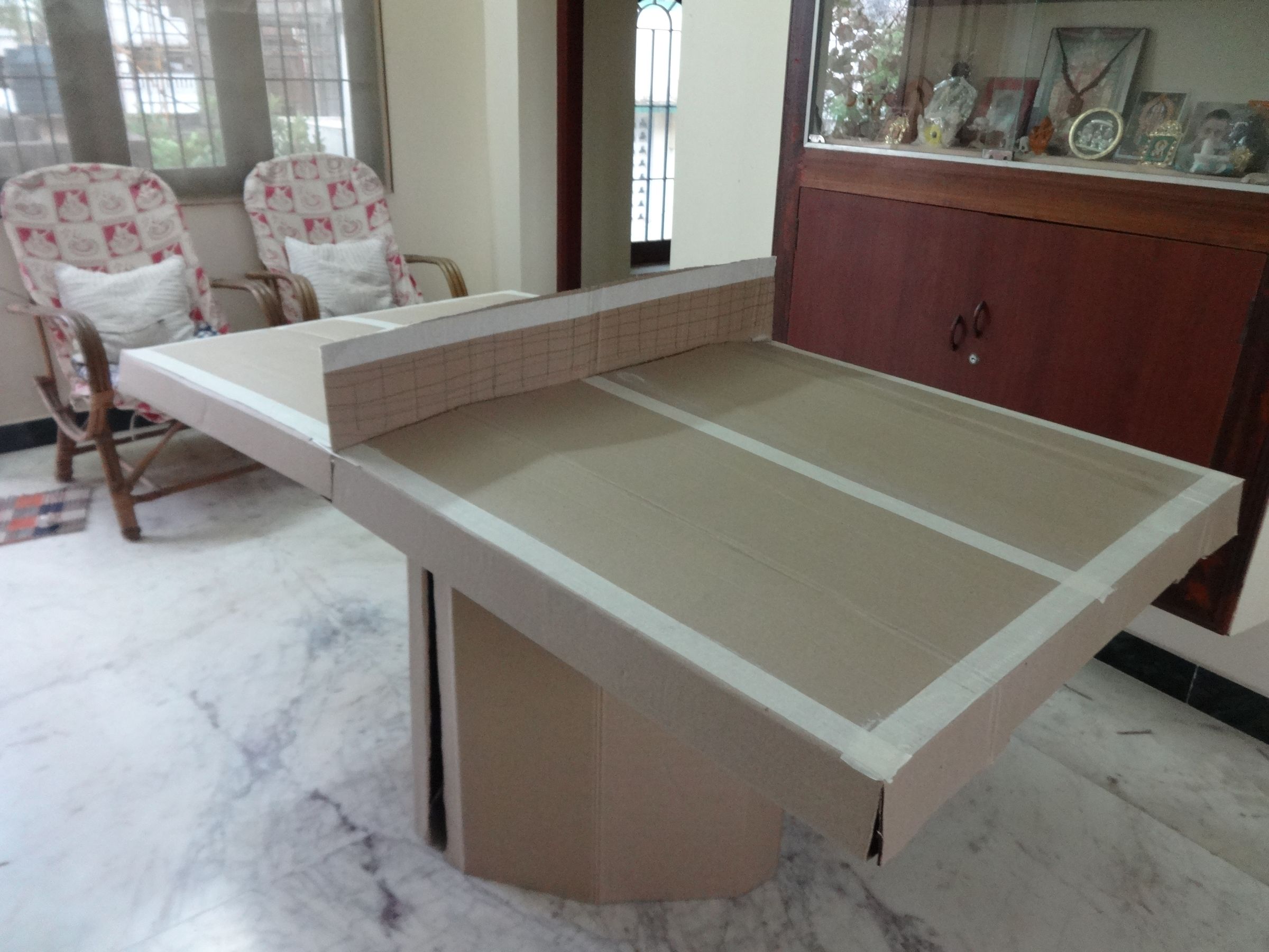 Flat Pack Table-tennis Table! : 9 Steps (with Pictures) - Instructables