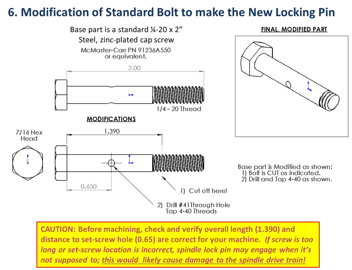 15 Minute Spindle Lock Upgrade for Your X2 MiniMill : 8 Steps ...
