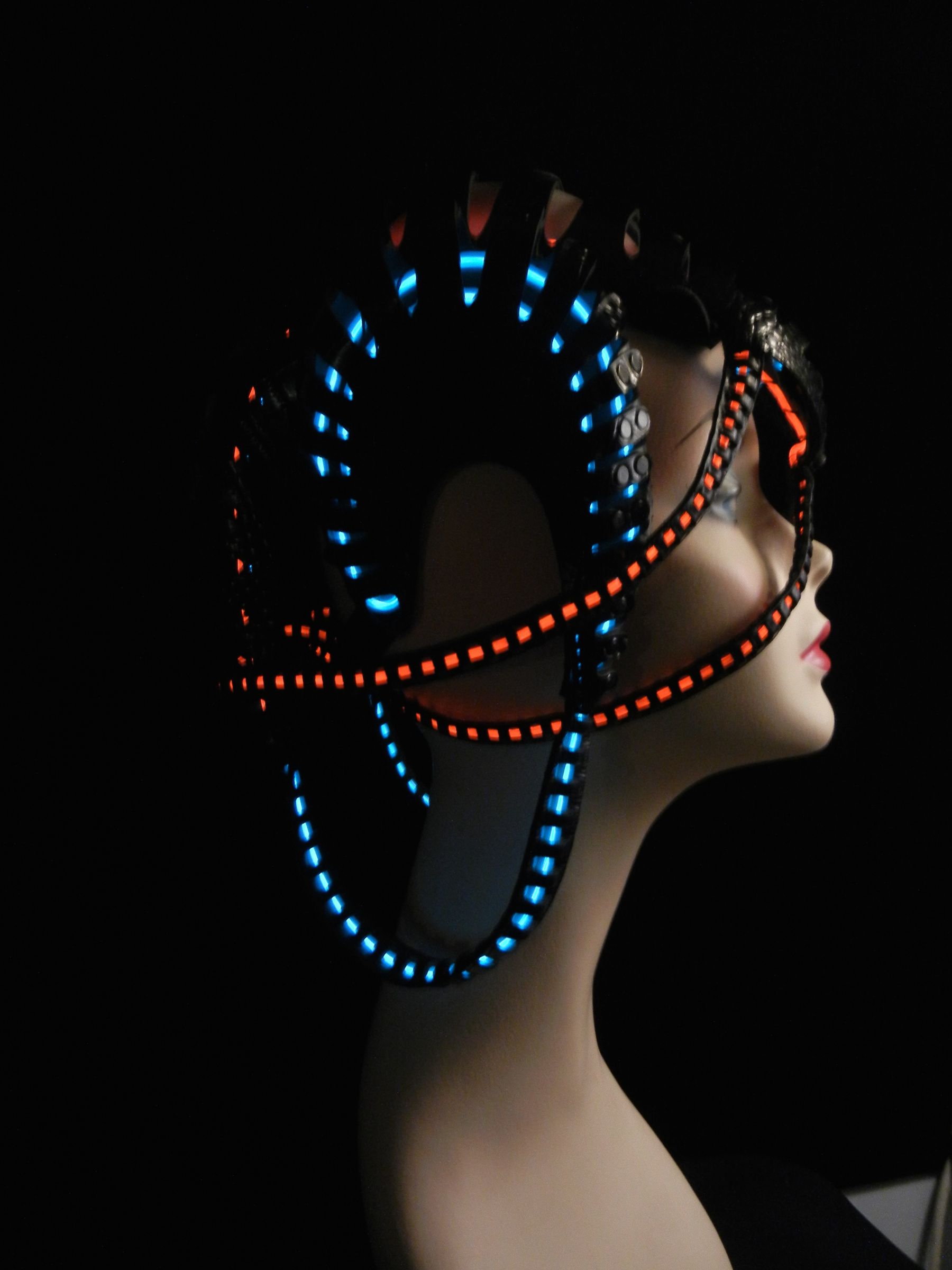 Leather and El Wire Sci-Fi Headdress : 16 Steps (with Pictures ...