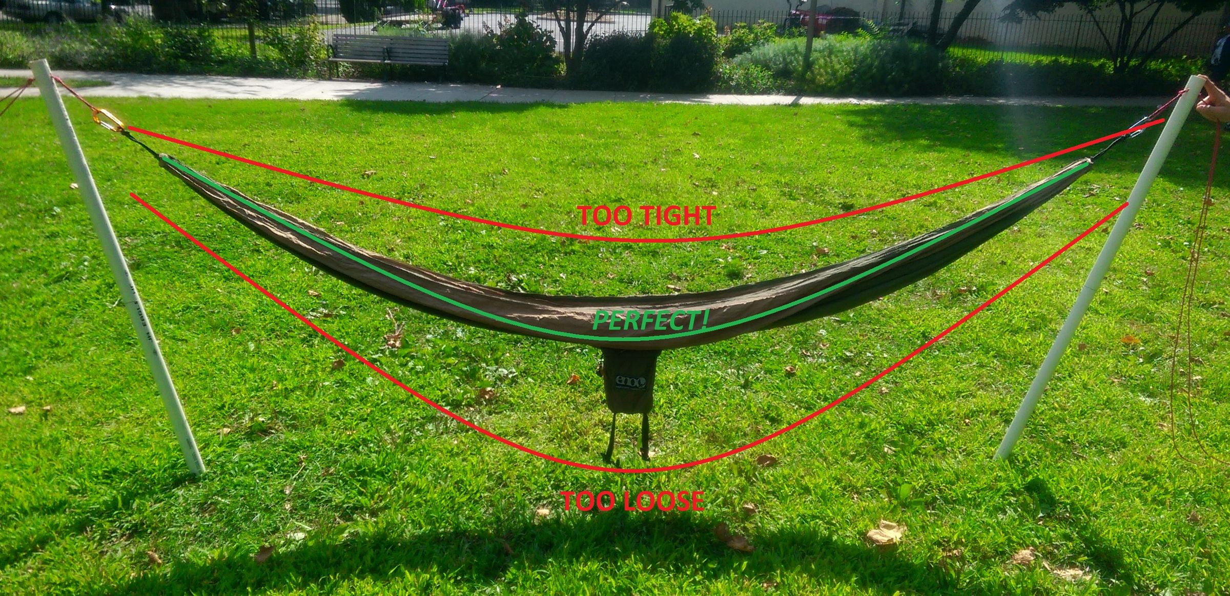 Free-Standing Portable Hammock Stand : 8 Steps (with Pictures ...