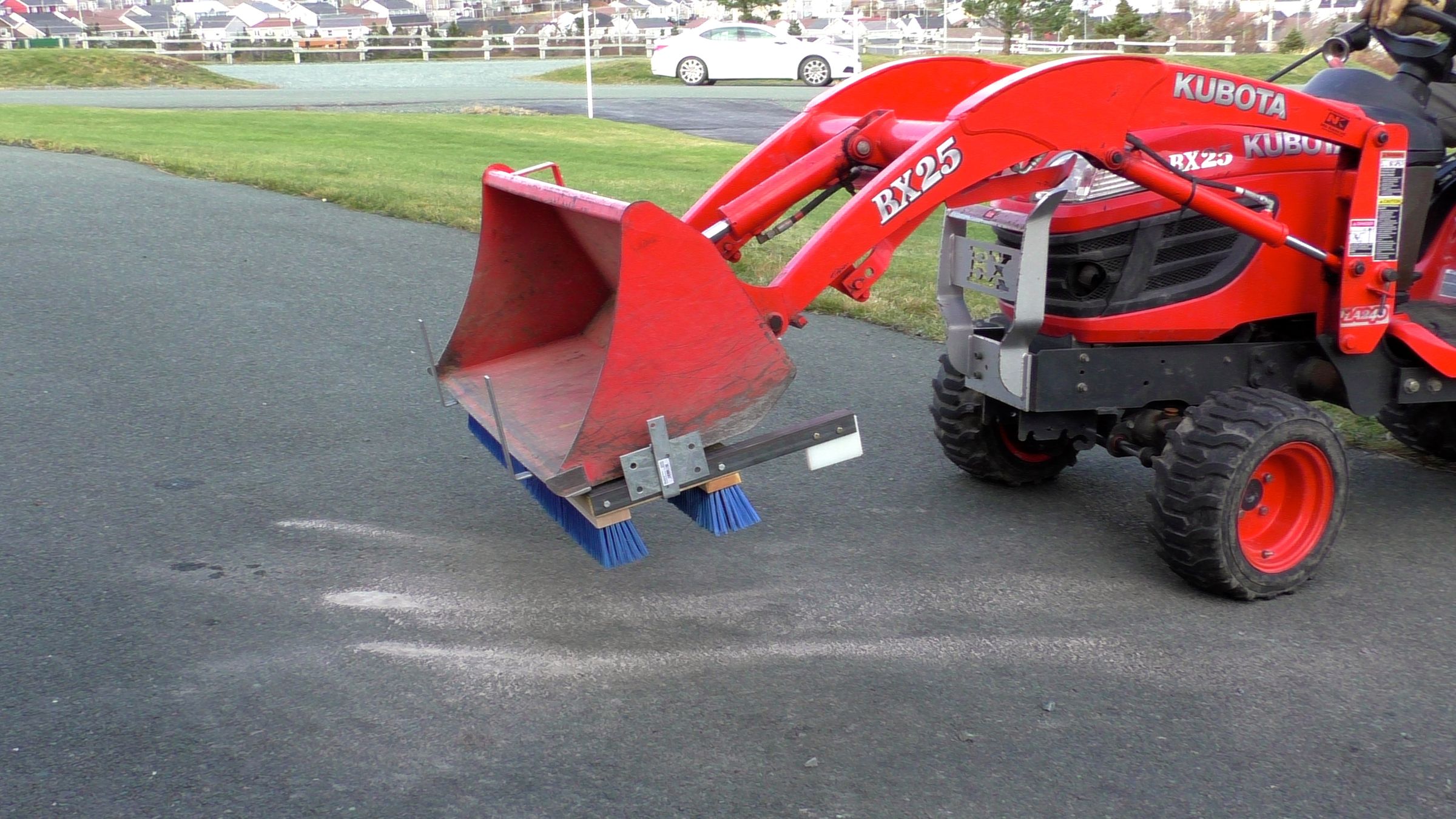 DIY Magnetic Bucket Broom on Kubota BX : 4 Steps (with Pictures ...