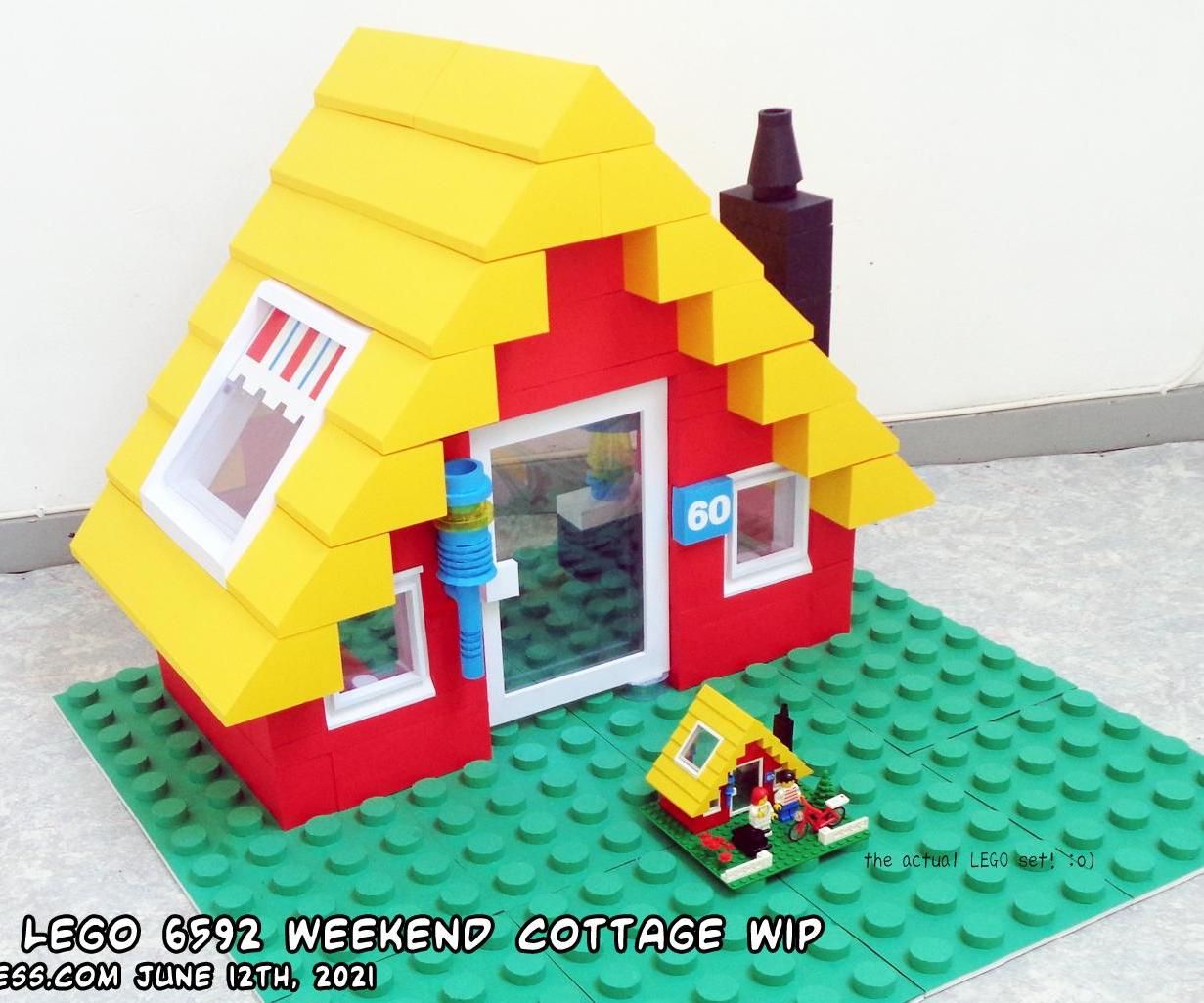 How to Make a Papercraft 1990 LEGO Set 6592 Weekend Cottage in 7 Easy ...