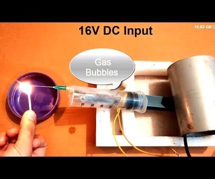 How to Make a Mini Hydrogen Generator at Home DIY : 3 Steps - Instructables