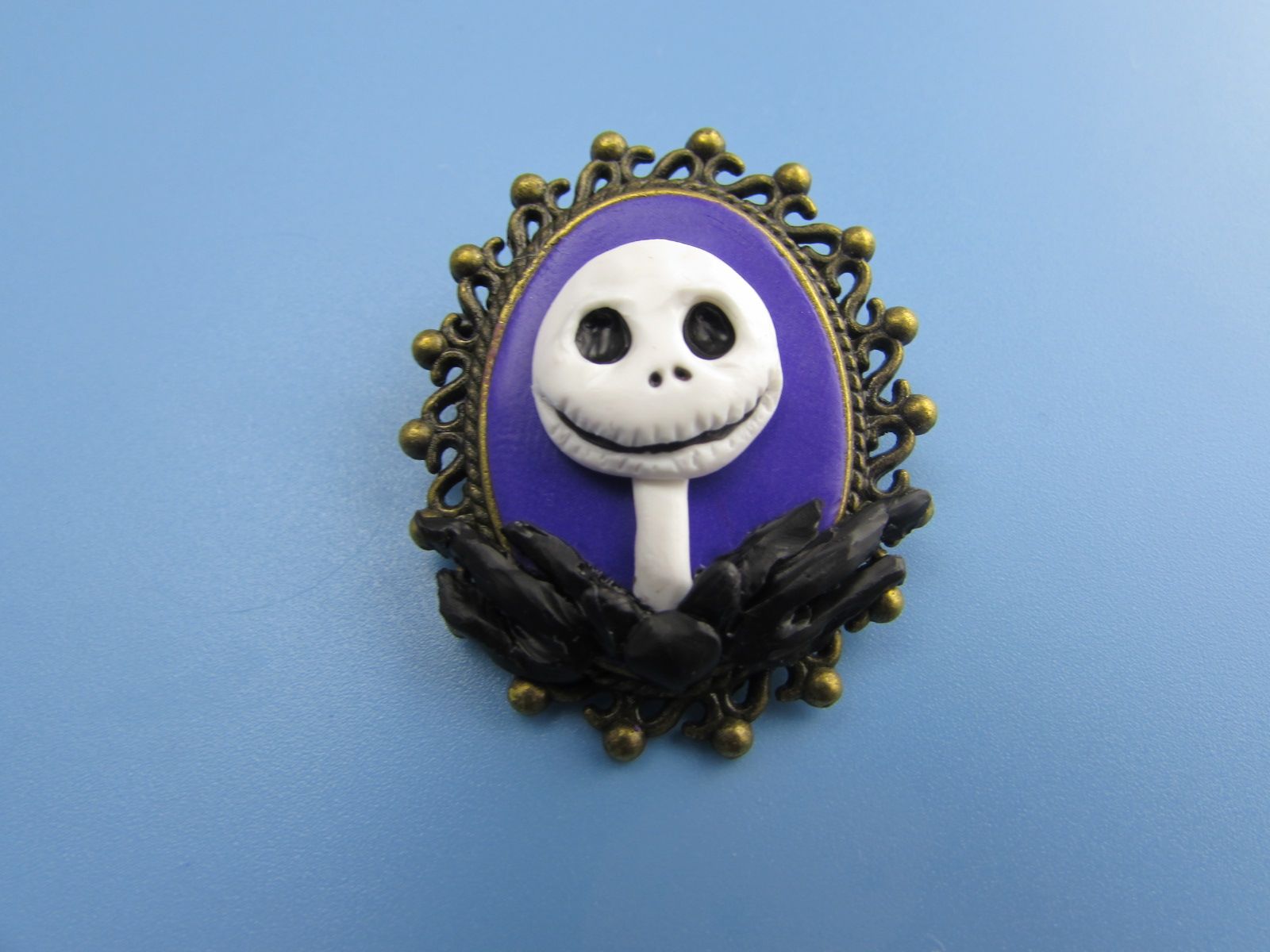 Jack Skellington Polymer Clay Brooch Tutorial : 3 Steps (with Pictures ...