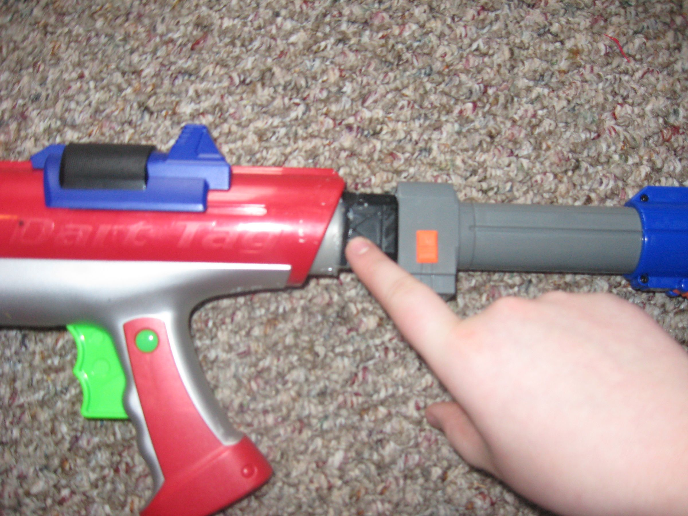 Nerf Hyperfire Dart Tag Stock and Grip Mod : 4 Steps - Instructables