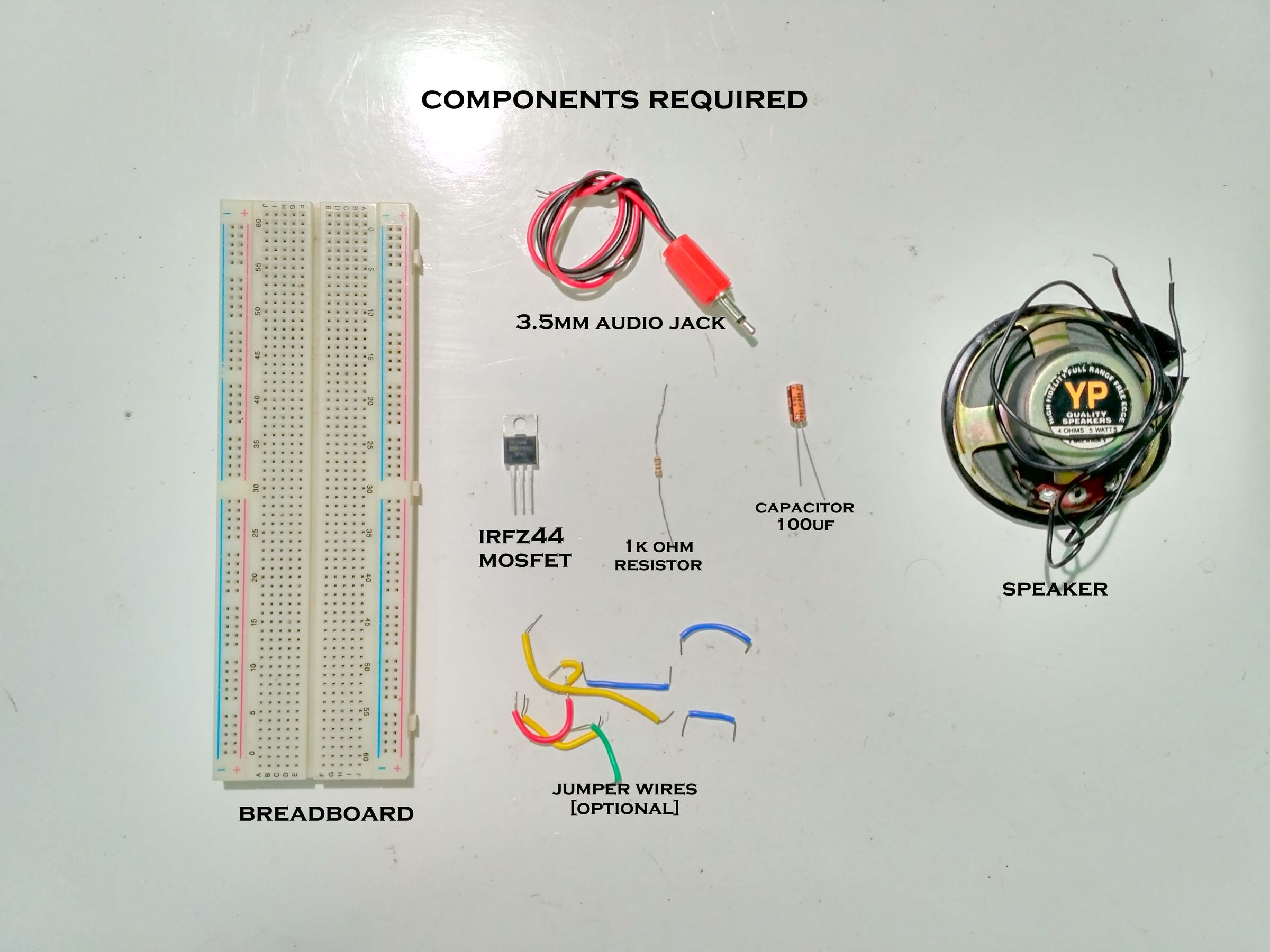 How to Make Simple Audio Amplifier With Mosfet : 4 Steps (with Pictures ...