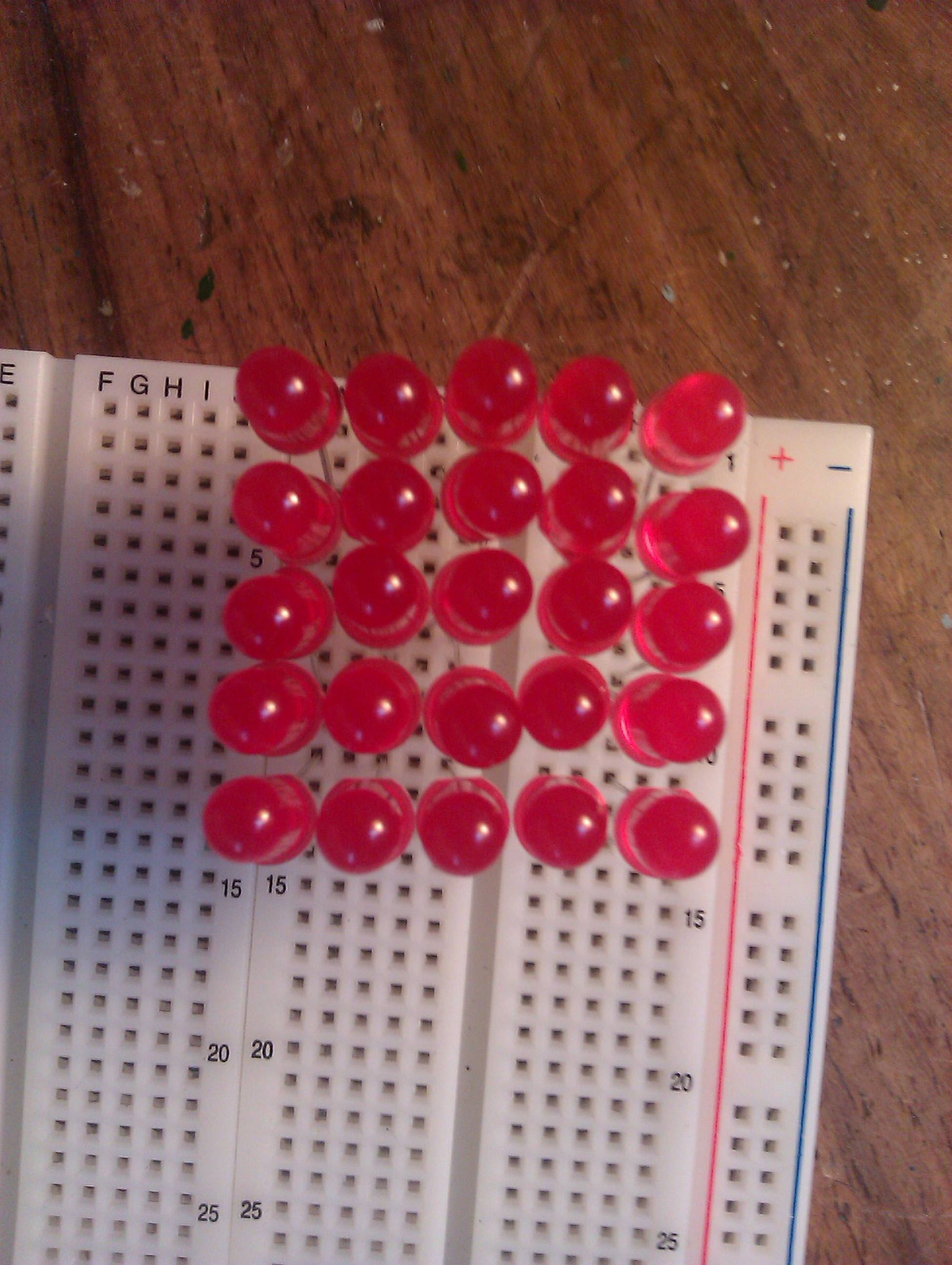 5X5 Dot Matrix on Arduino (gets Text From Pc) Full Instructions and ...