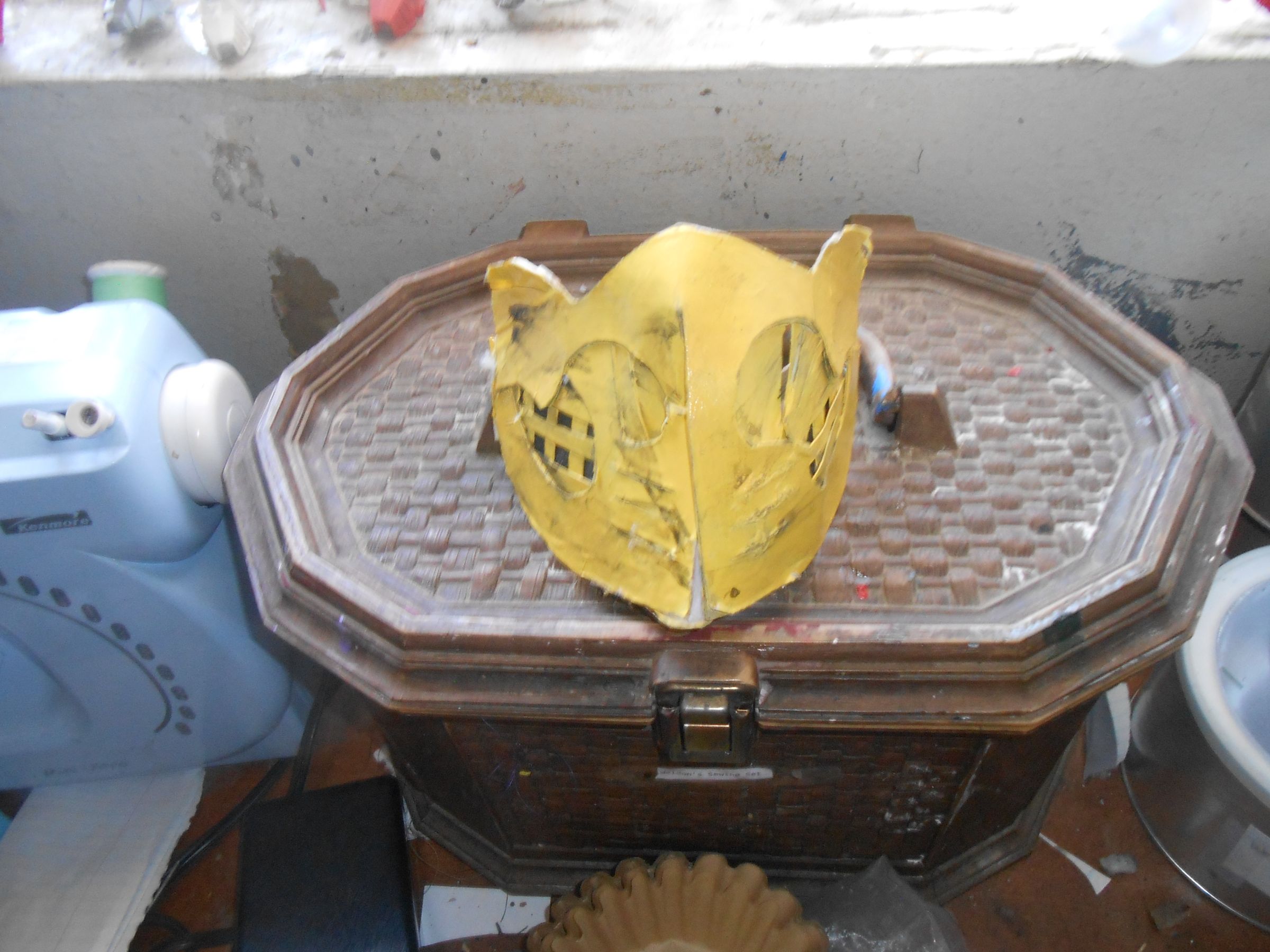 Mortal Kombat Scorpion Mask - Cardboard Box Cosplay : 3 Steps ...