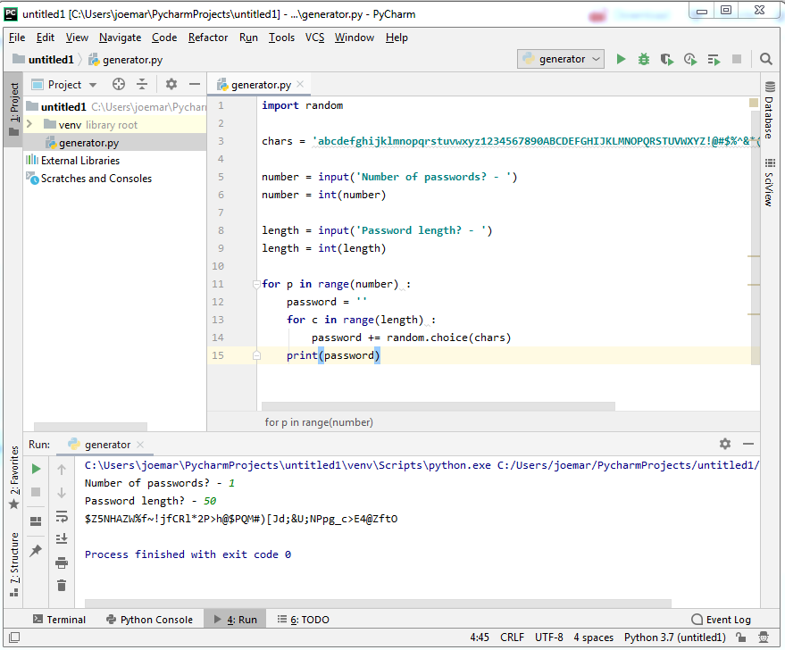How To: Creating a Random Password Generator With Python : 8 Steps ...