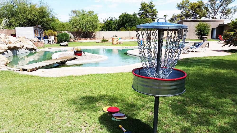 Disc Golf Goal All Parts From Lowes Inexpensive : 6 Steps (with ...
