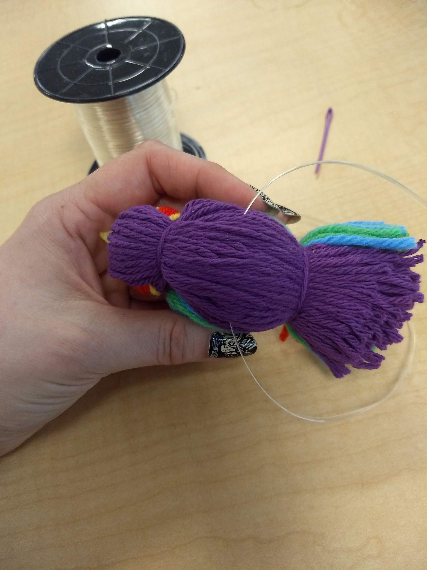 Hanging Bird From Scrap Yarn : 7 Steps - Instructables