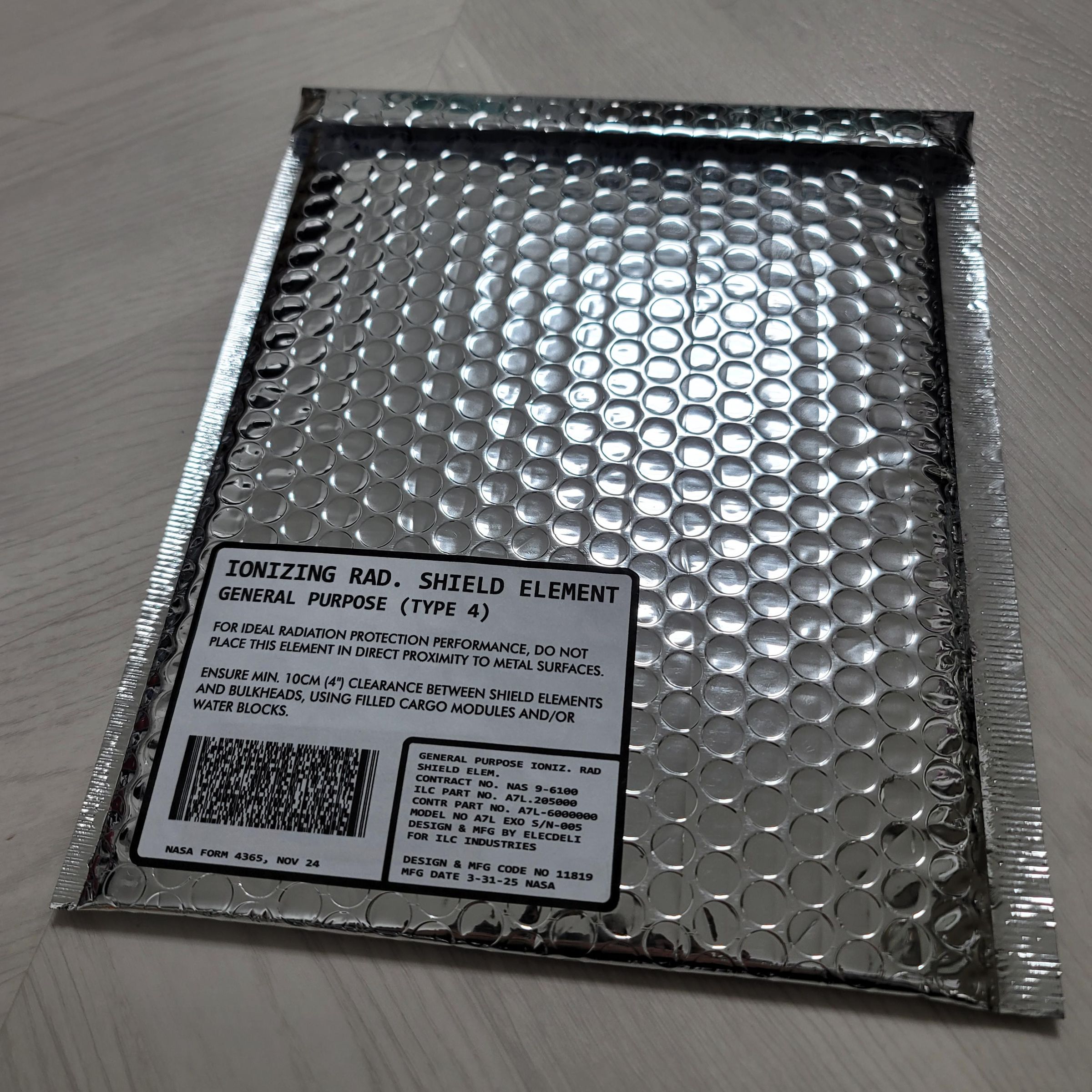 Cosmic Radiation Shielding Plate for Space! : 4 Steps (with Pictures ...