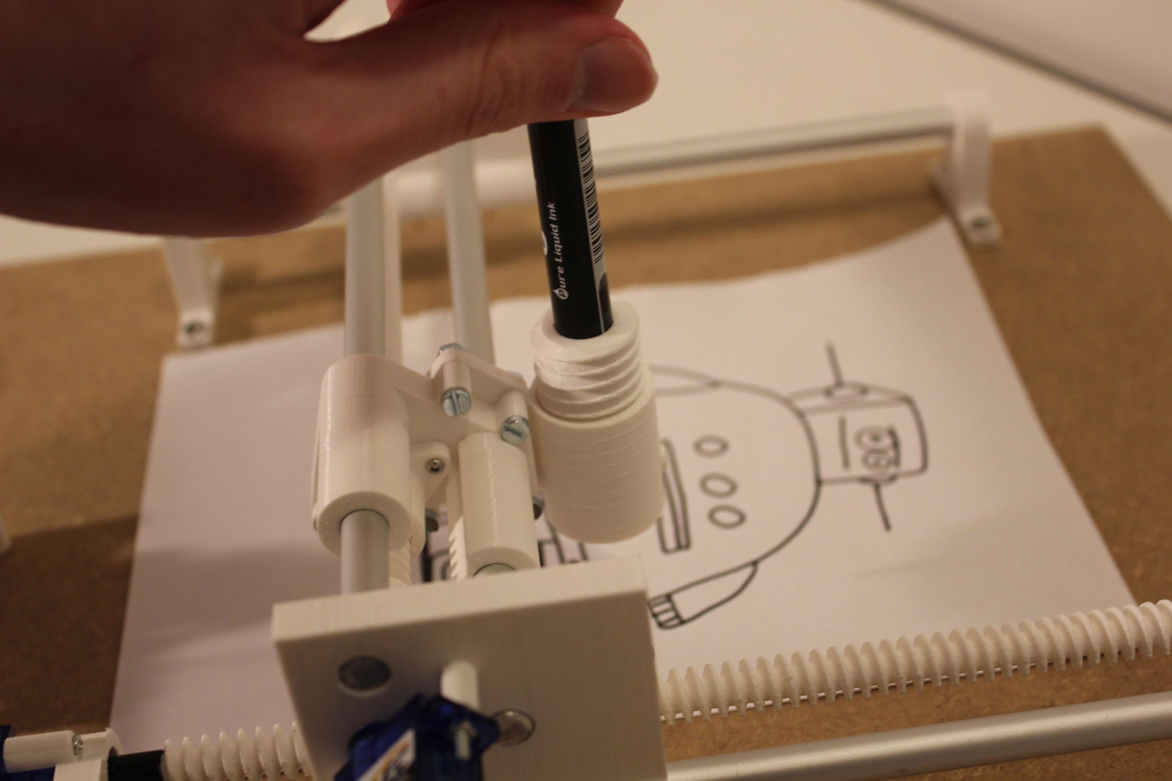 Almost Entirely 3D-printed Pen Plotter : 5 Steps (with Pictures ...