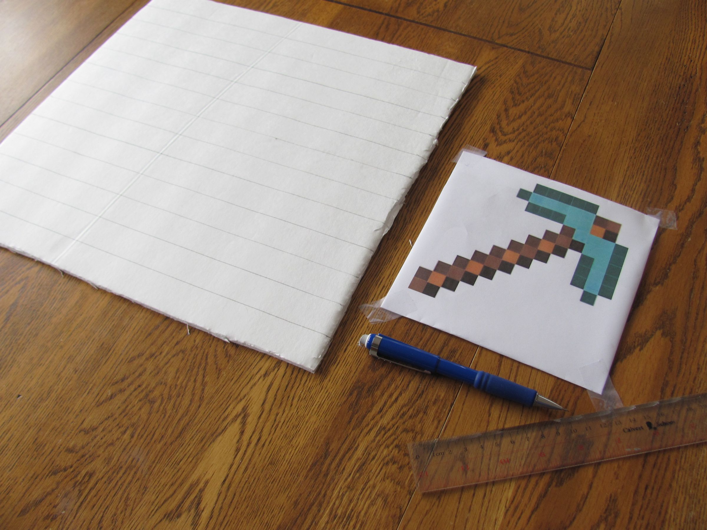 How to Make a Minecraft Diamond Pickaxe : 9 Steps (with Pictures ...