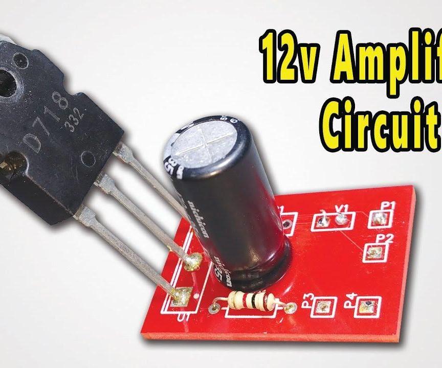 How to Make One Transistor Made 12v Mini Amplifier __ JLCPCB : 4 Steps ...