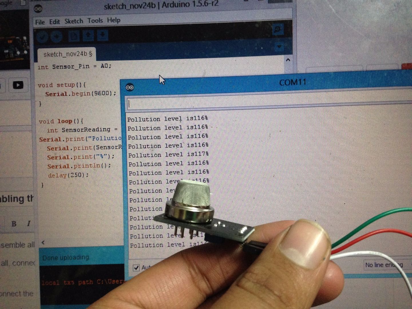 LinkitONE Pollution Sensor : 6 Steps - Instructables