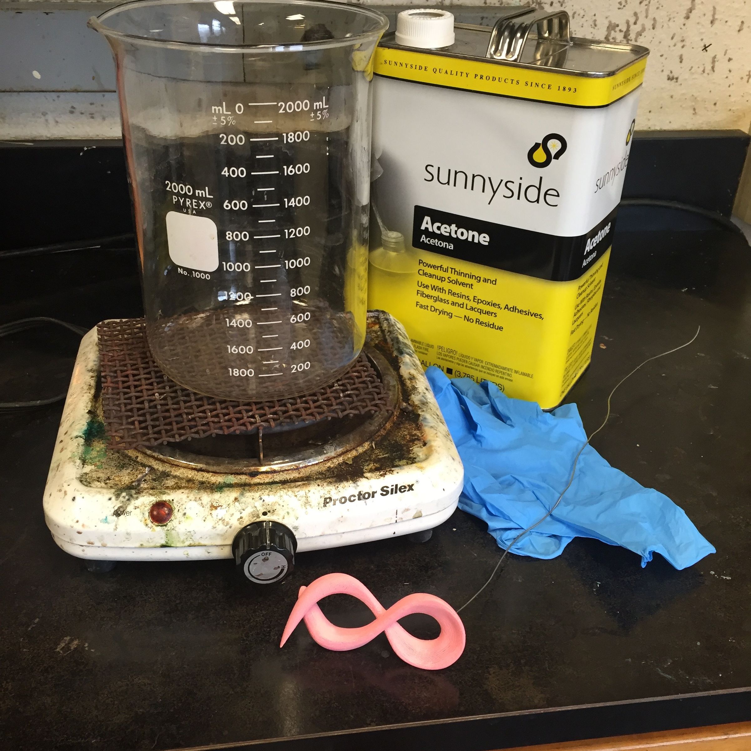 Acetone Vapor Polishing for 3D Printed ABS Plastic : 6 Steps ...