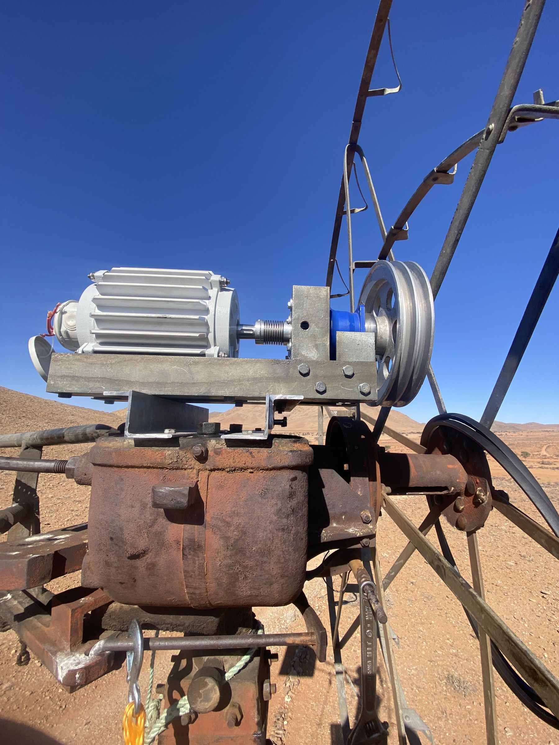 Electric Conversion of a Water-Pumping Windmill in Namibia : 7 Steps ...