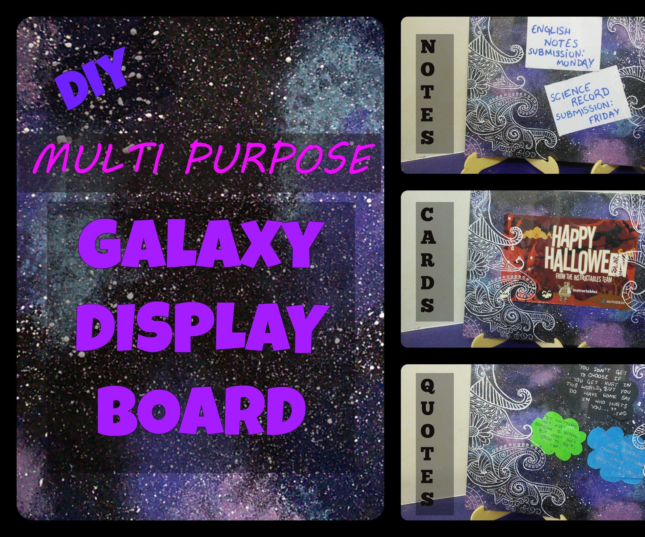 Galaxy Doodled Display Board !! : 4 Steps (with Pictures) - Instructables