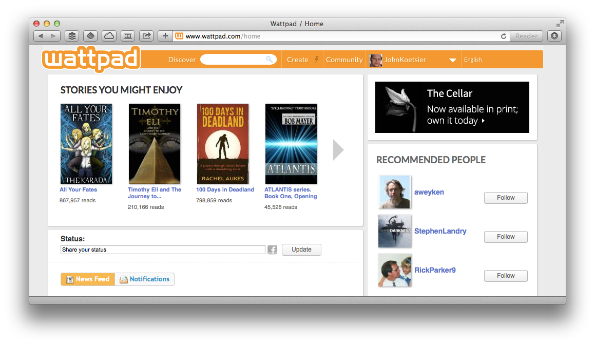 Book Writing With Wattpad : 3 Steps - Instructables