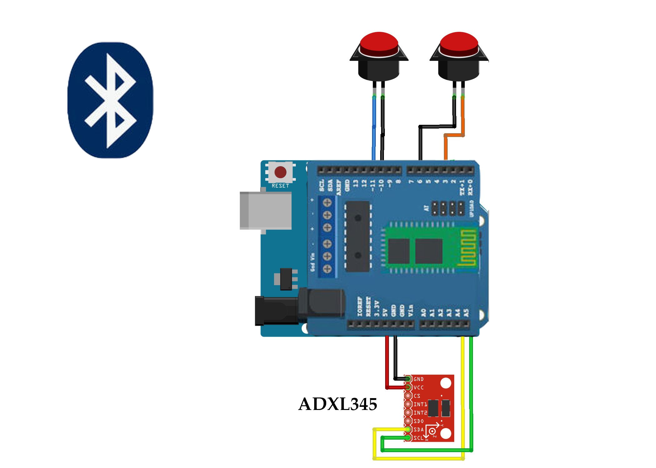 Bluetooth Game Controller With Accelerometer and Arduino : 3 Steps - Instructables