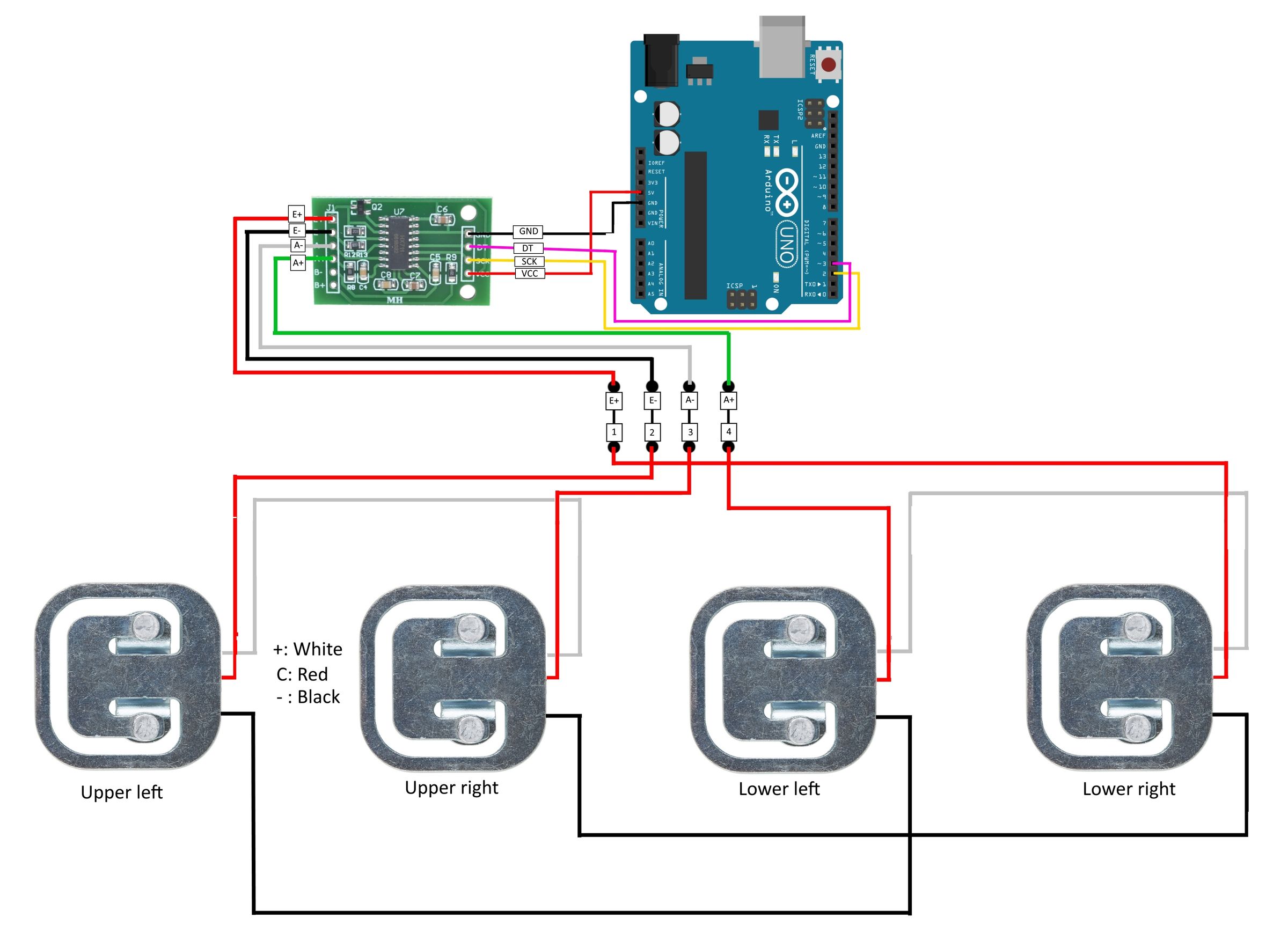 Arduino Bathroom Scale With 50 Kg Load Cells and HX711 Amplifier : 5 ...