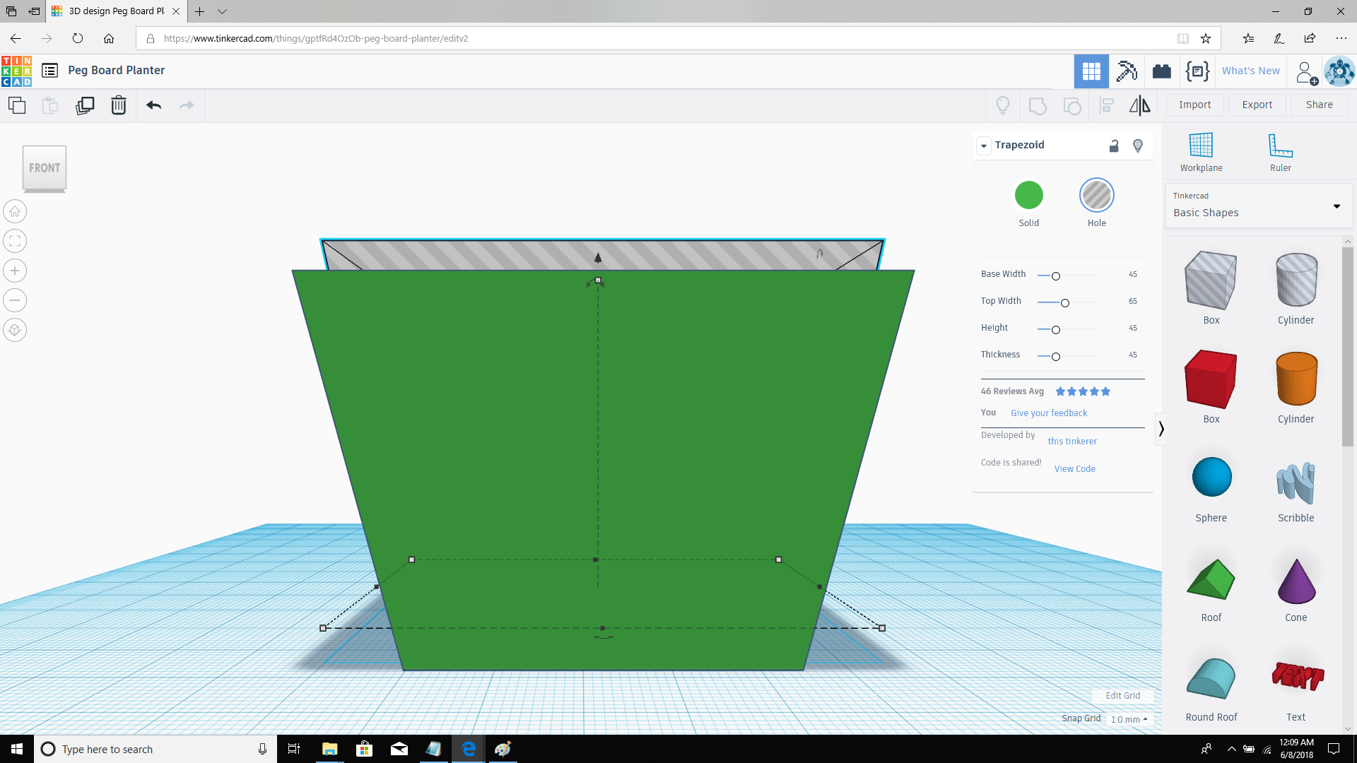 TinkerCAD - Peg Board Planter : 6 Steps (with Pictures) - Instructables