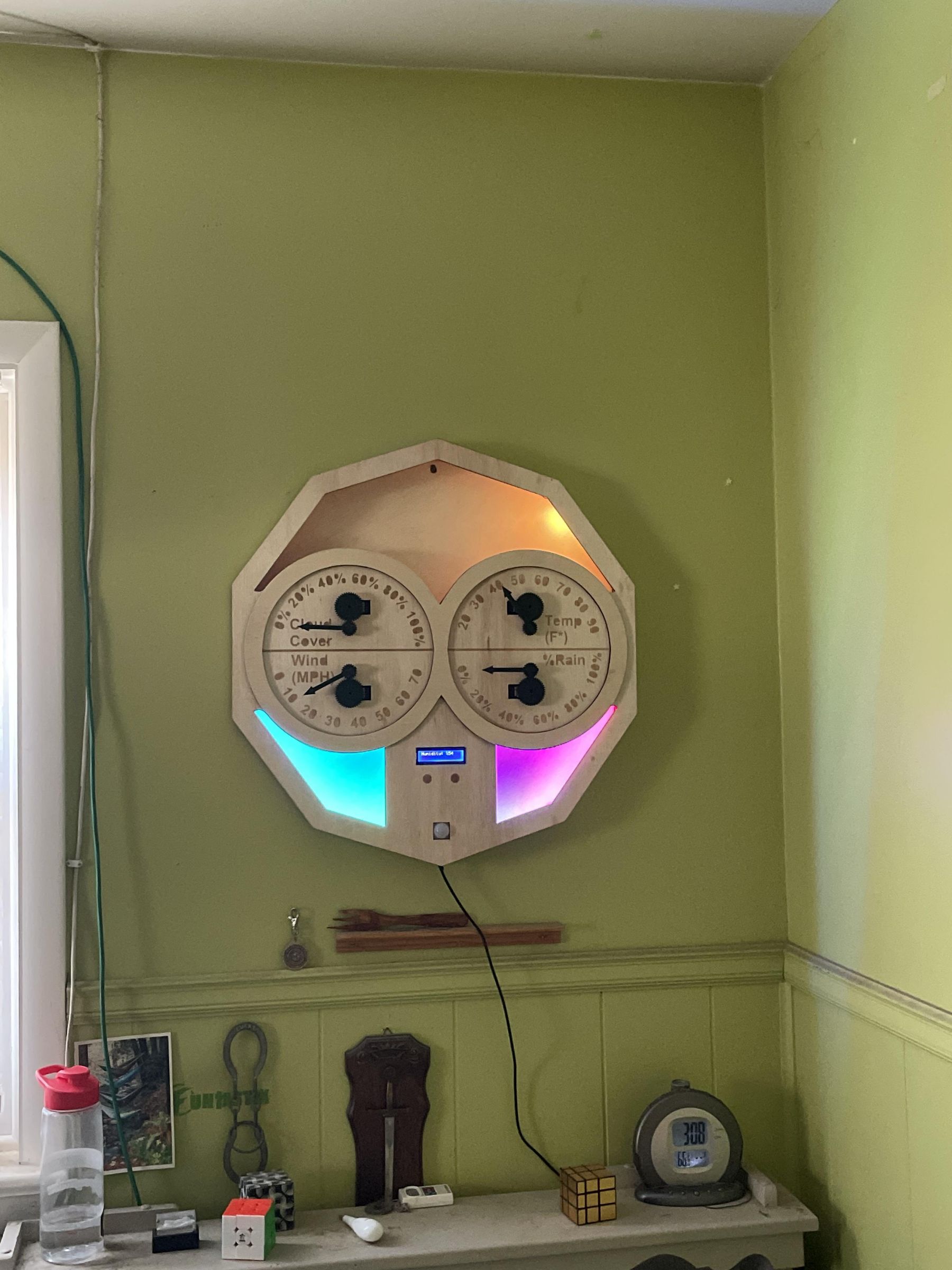Super Useful Weather Clock : 6 Steps (with Pictures) - Instructables
