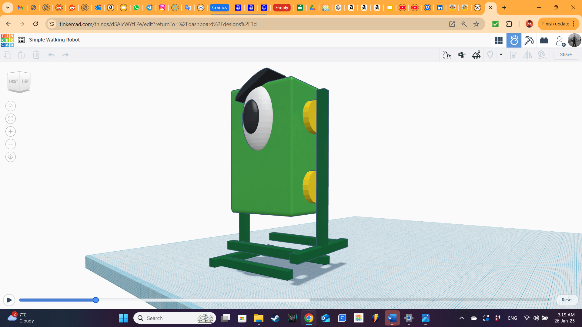 Tinkercad Robotics for School: SIMLAB KOMBAT! (virtual Walking Robots ...
