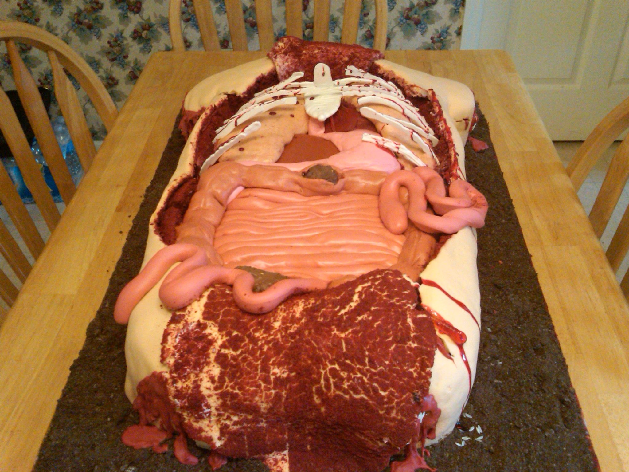 Murder Scene Birthday Cake