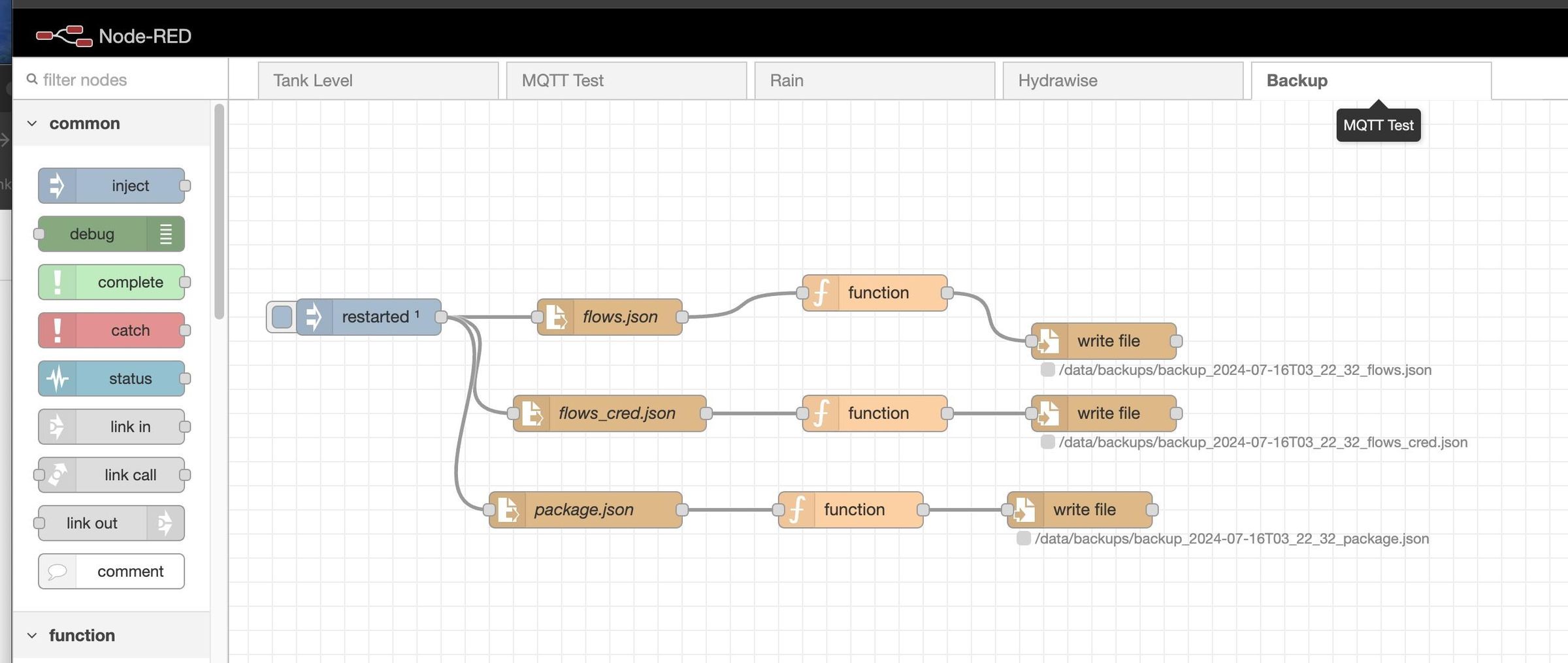 Water Tank Level With Node-RED Dashboard and InfluxDB on Synology NAS ...