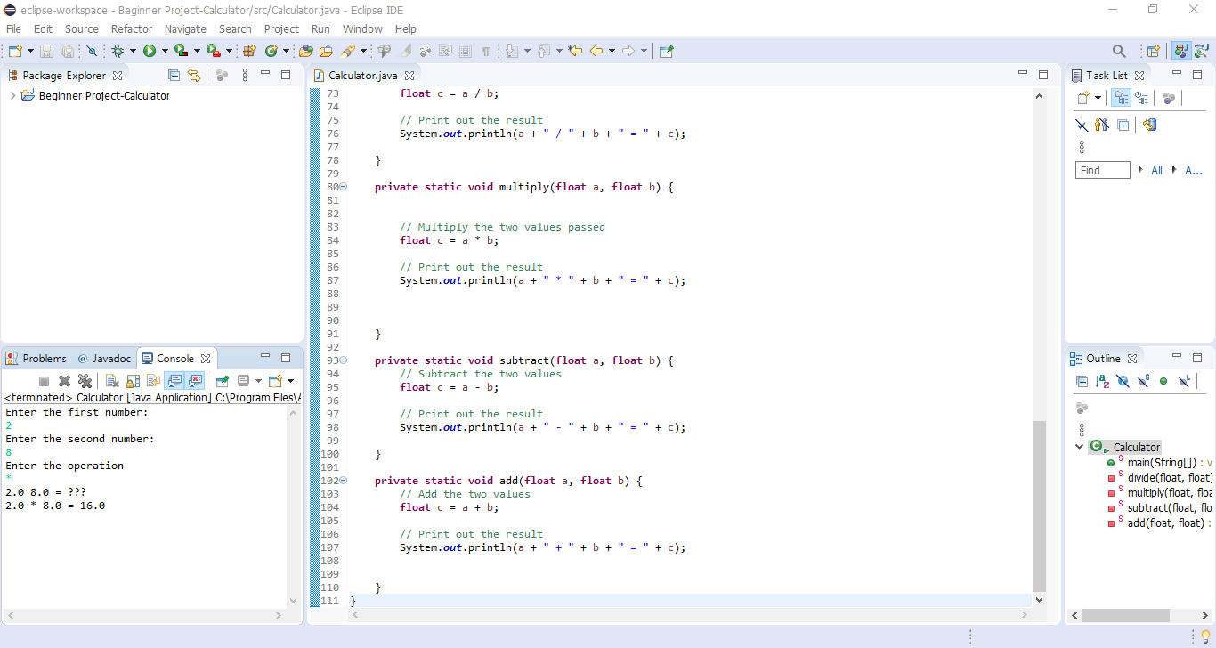 Simple Java Calculator Intro : 9 Steps - Instructables
