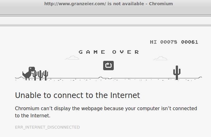 No Internet Google Chrome Easter Egg Game : 4 Steps - Instructables