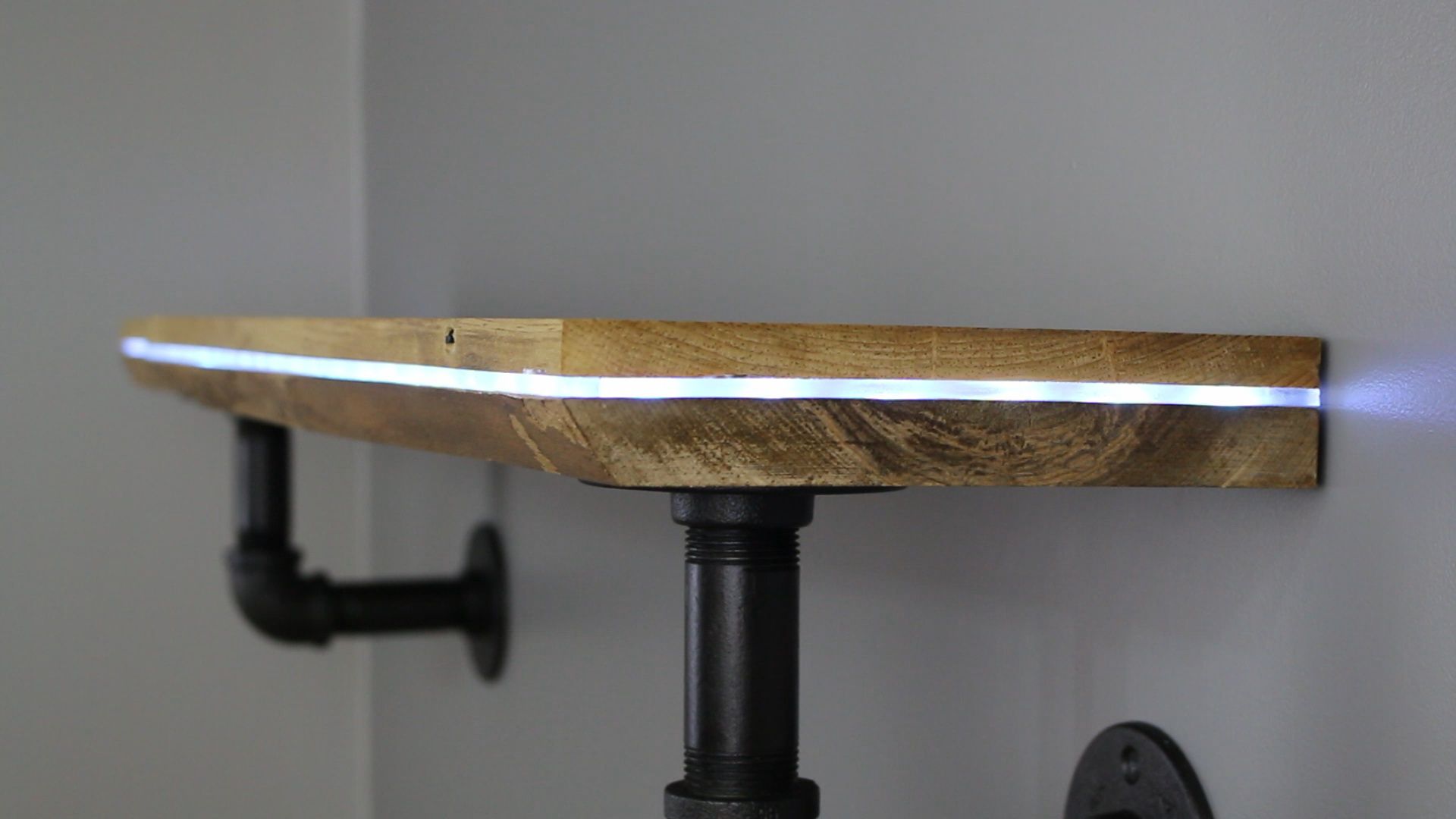 DIY Color Changing Raw Wood LED Shelf : 10 Steps (with Pictures ...