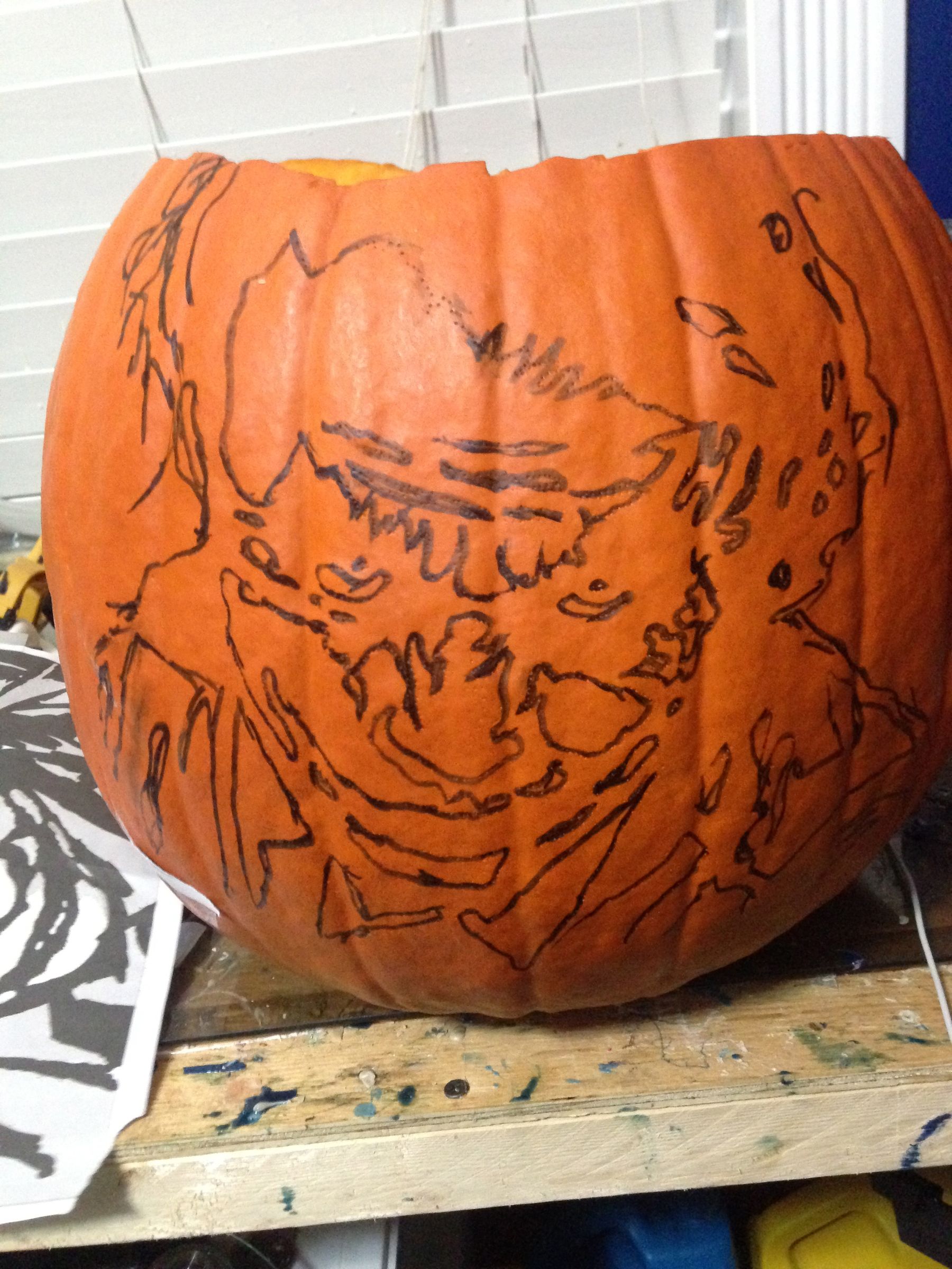 Dark Knight Pumpkin Stencil 49+ Scary Halloween Pumpkin Carving