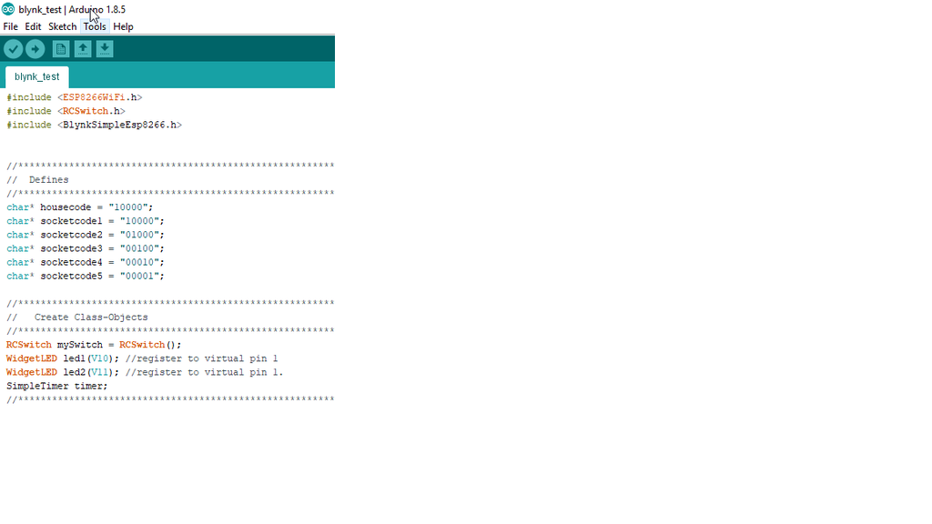 Using The Nodemcu V3 To Send 433mhz With Blynk 6 Steps