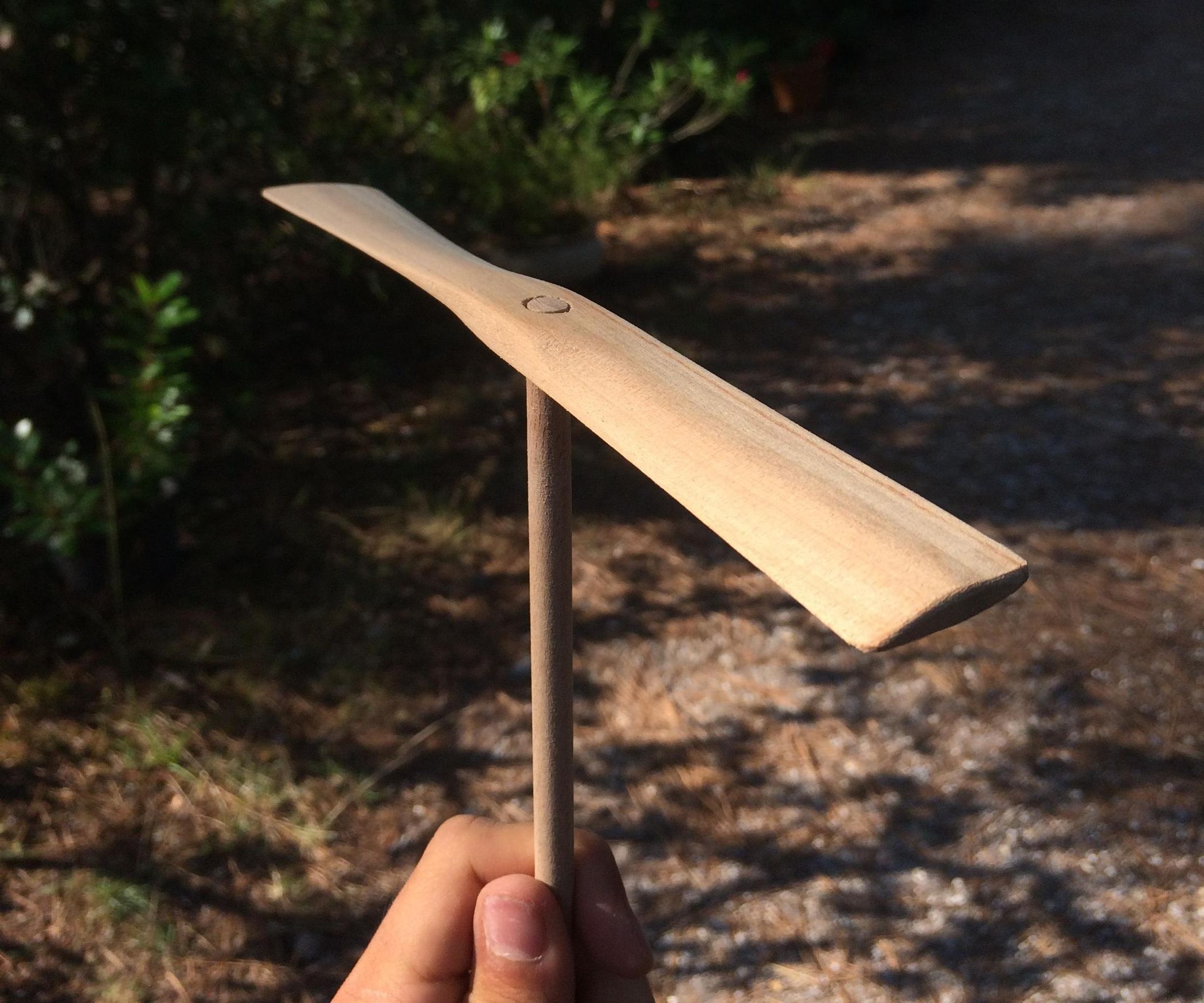 Hand Powered Wooden Propeller Toy : 8 Steps (with Pictures) - Instructables